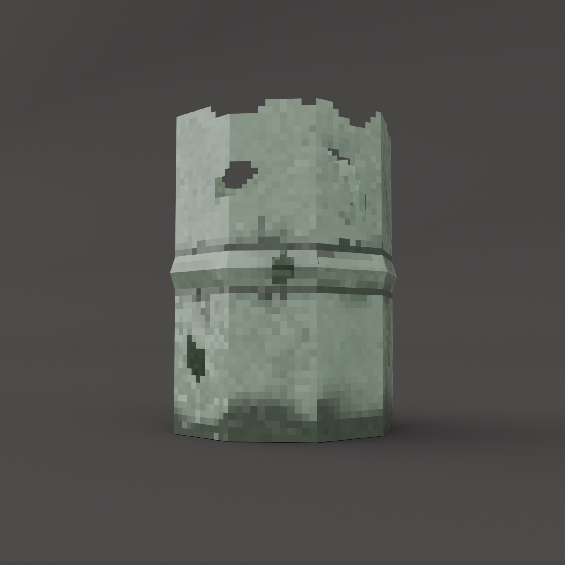 ArtStation - PBR pixel art rusty barrel