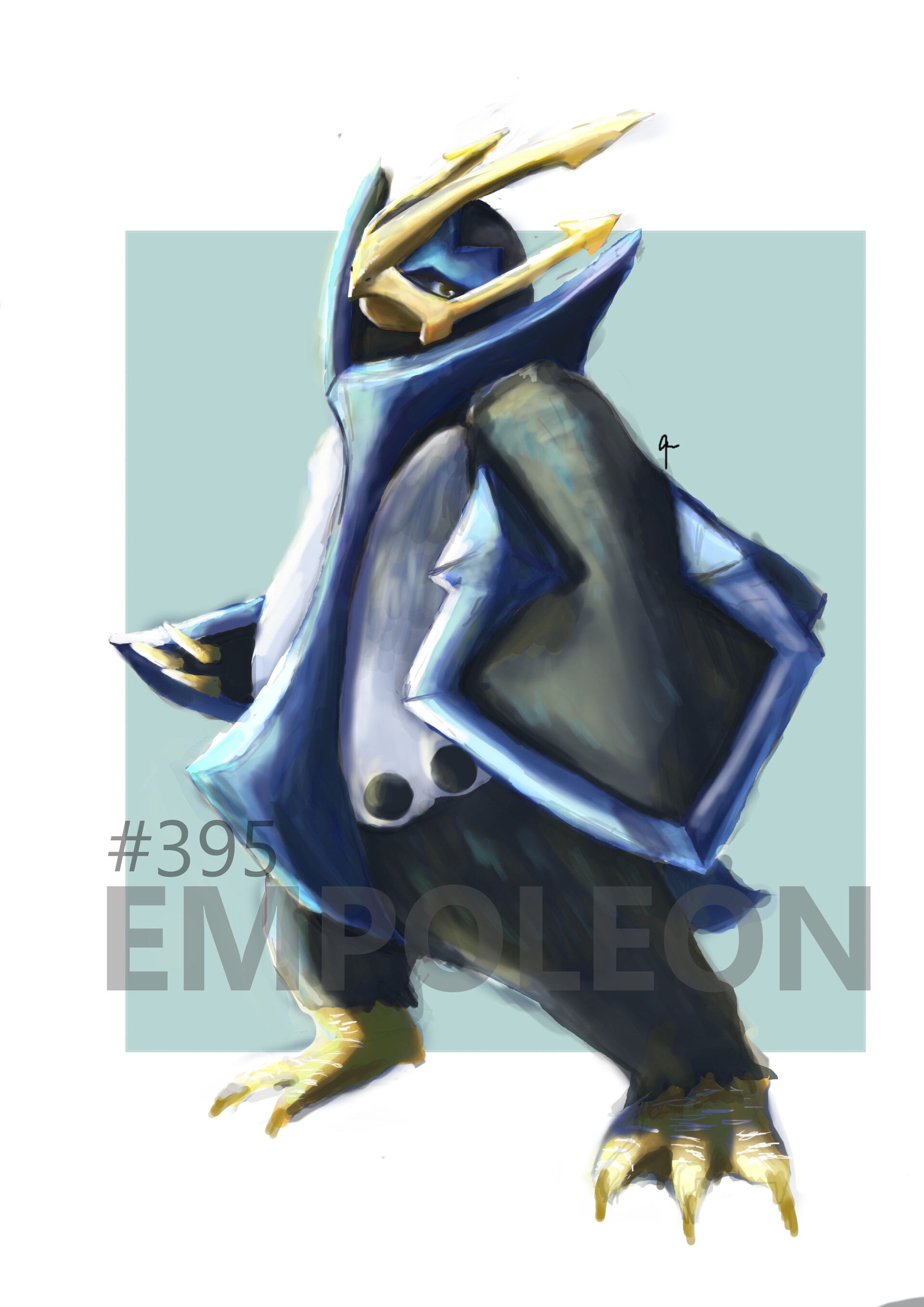ArtStation - Empoleon (Emperor Pokemon)