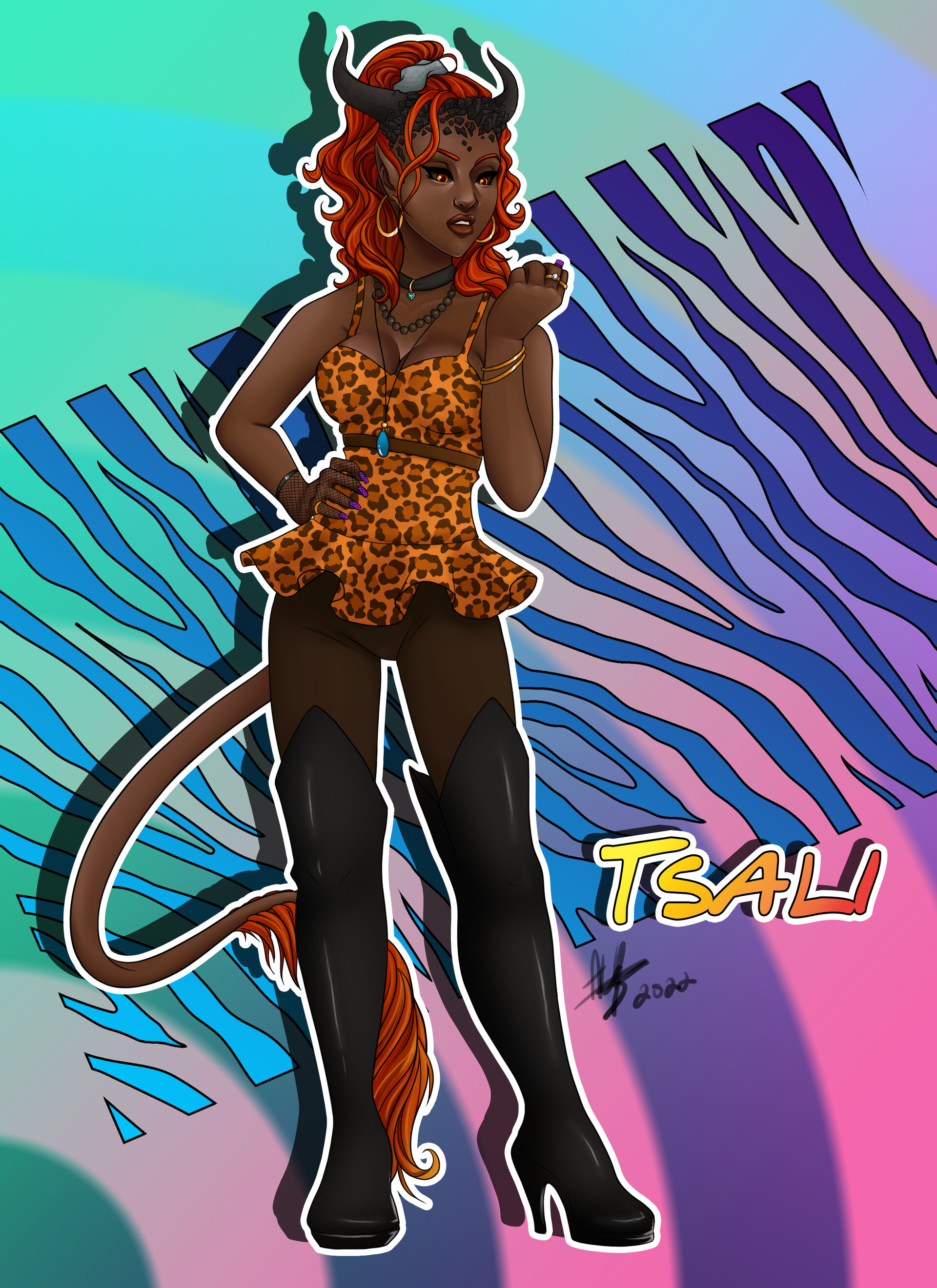 ArtStation - Tsali, Tiefling Bard