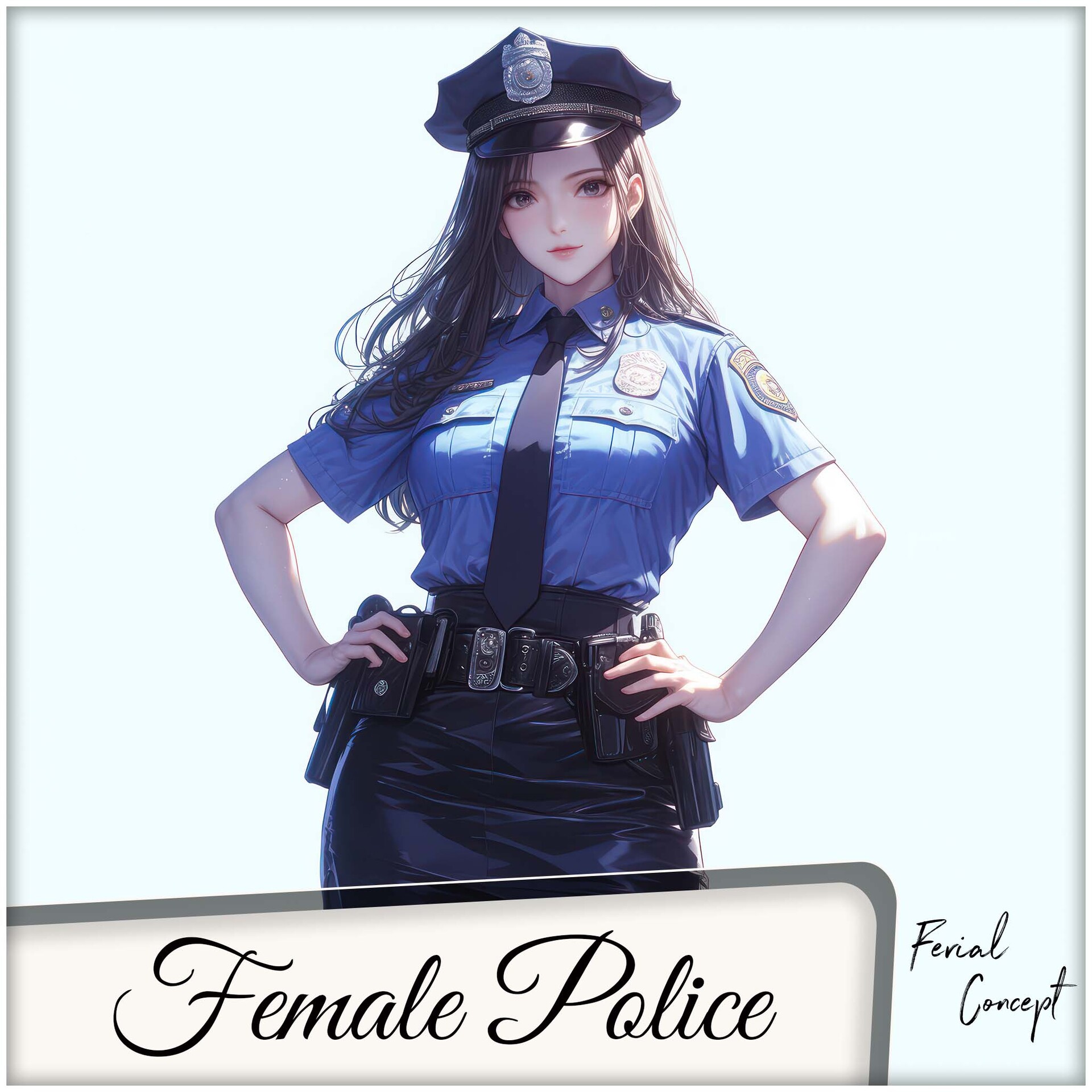 ArtStation - 🔹250 Female Police - Anime Character Reference Image Pack ...
