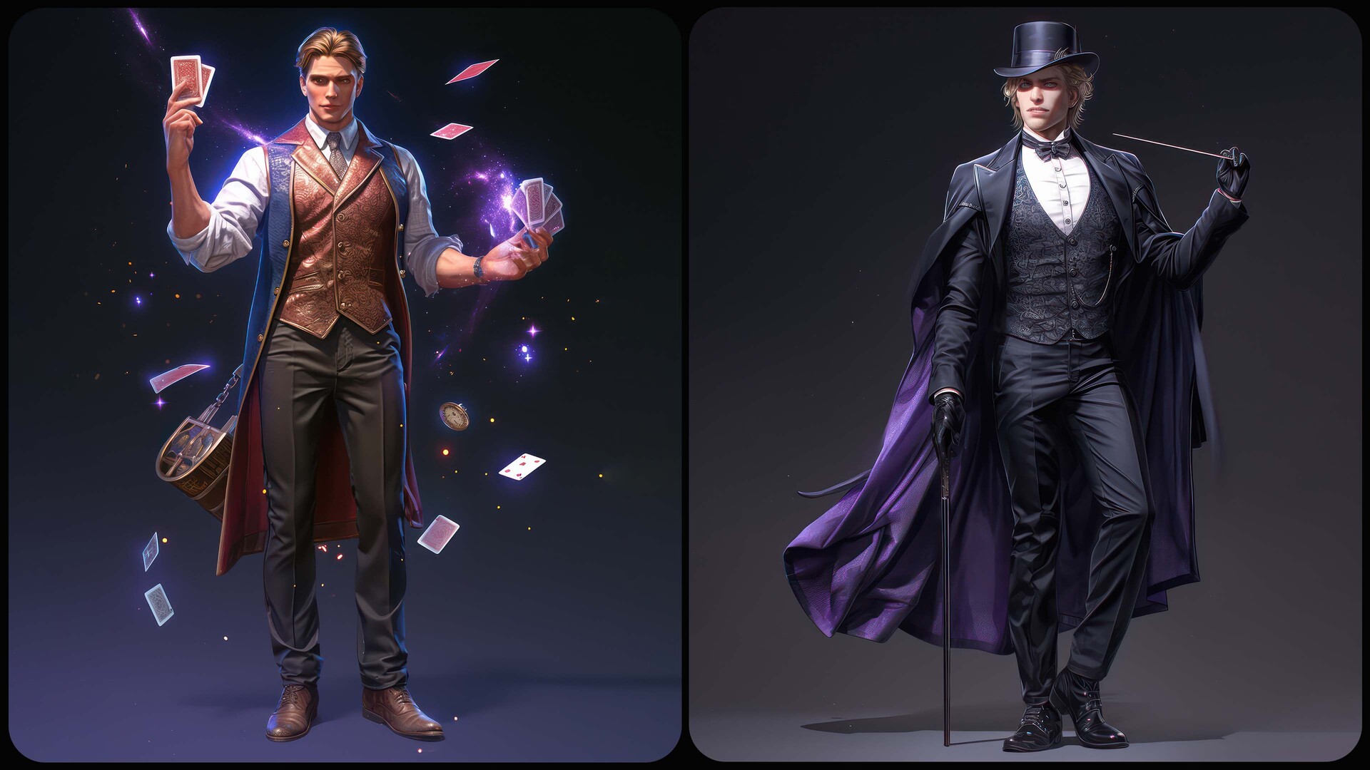 Ferial Studio - 🔹240 Magician Male - Anime Character Reference Image ...