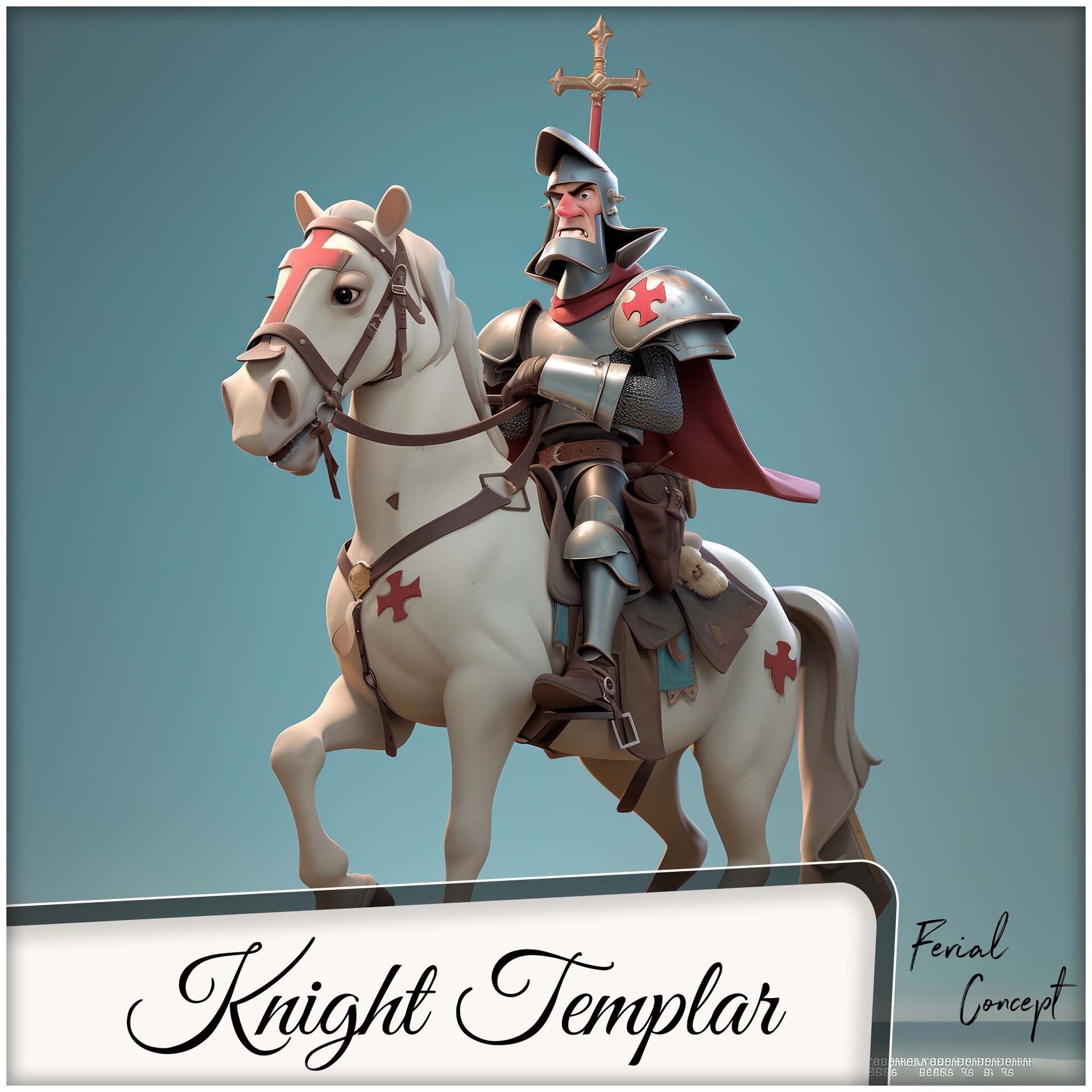 ArtStation - 🔹230 Knight Templar - Stylized Character Reference Image ...