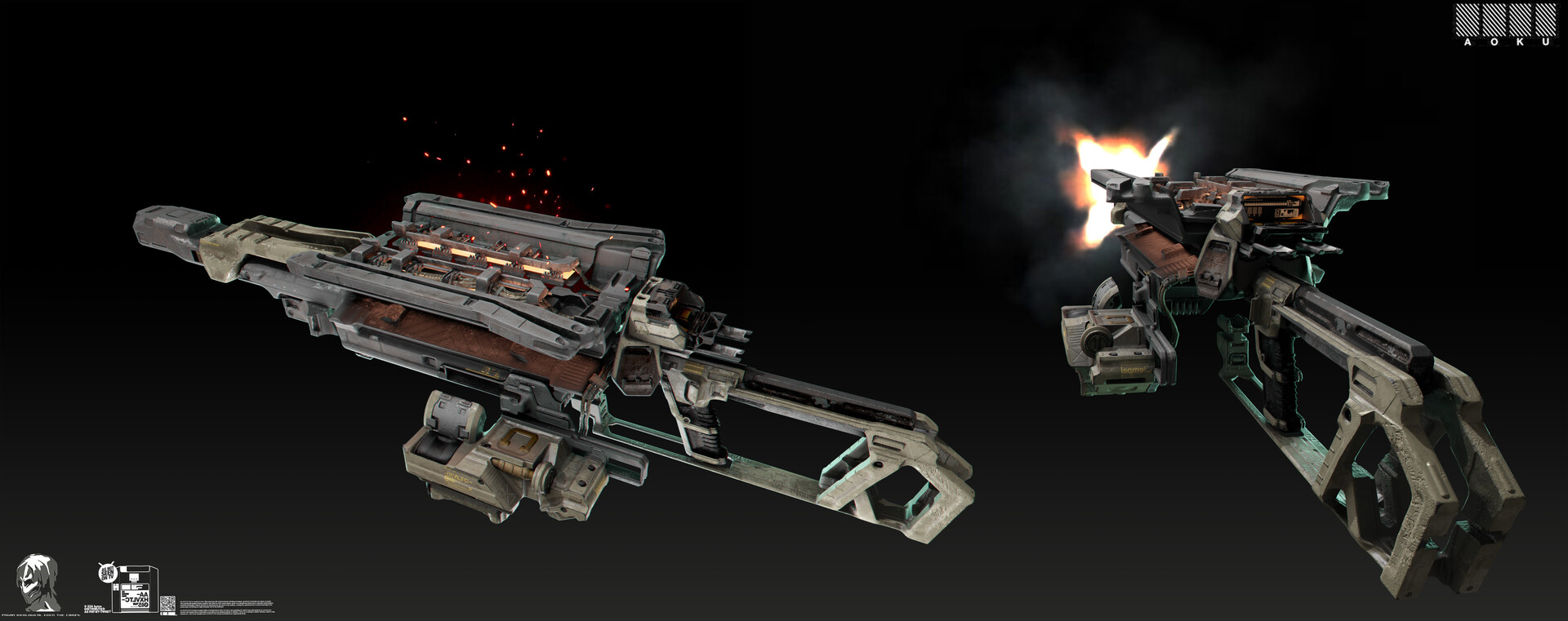 ArtStation - Strong reaction_Set high beam_rifle