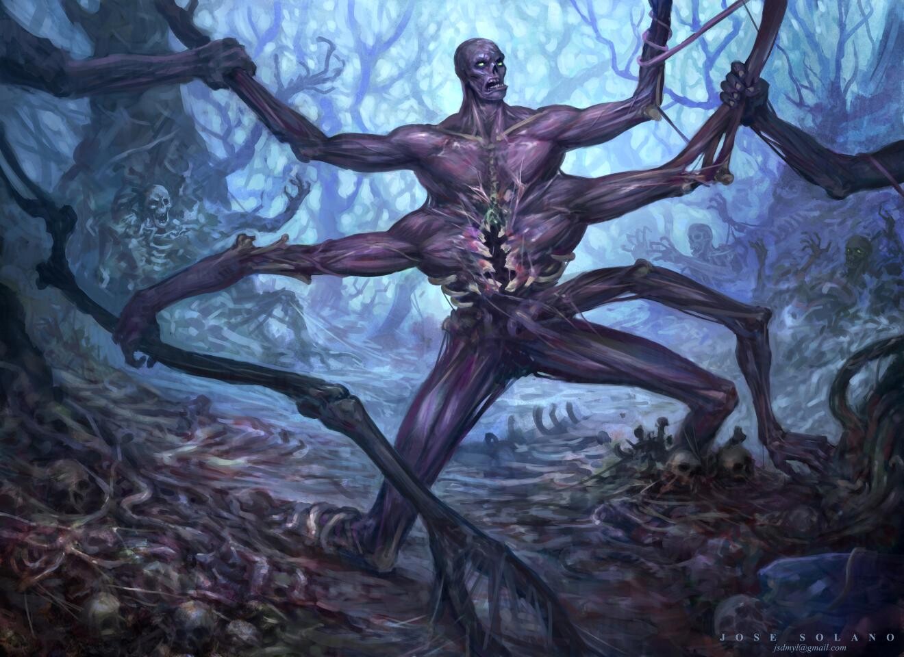 ArtStation - Death and mutation forest.