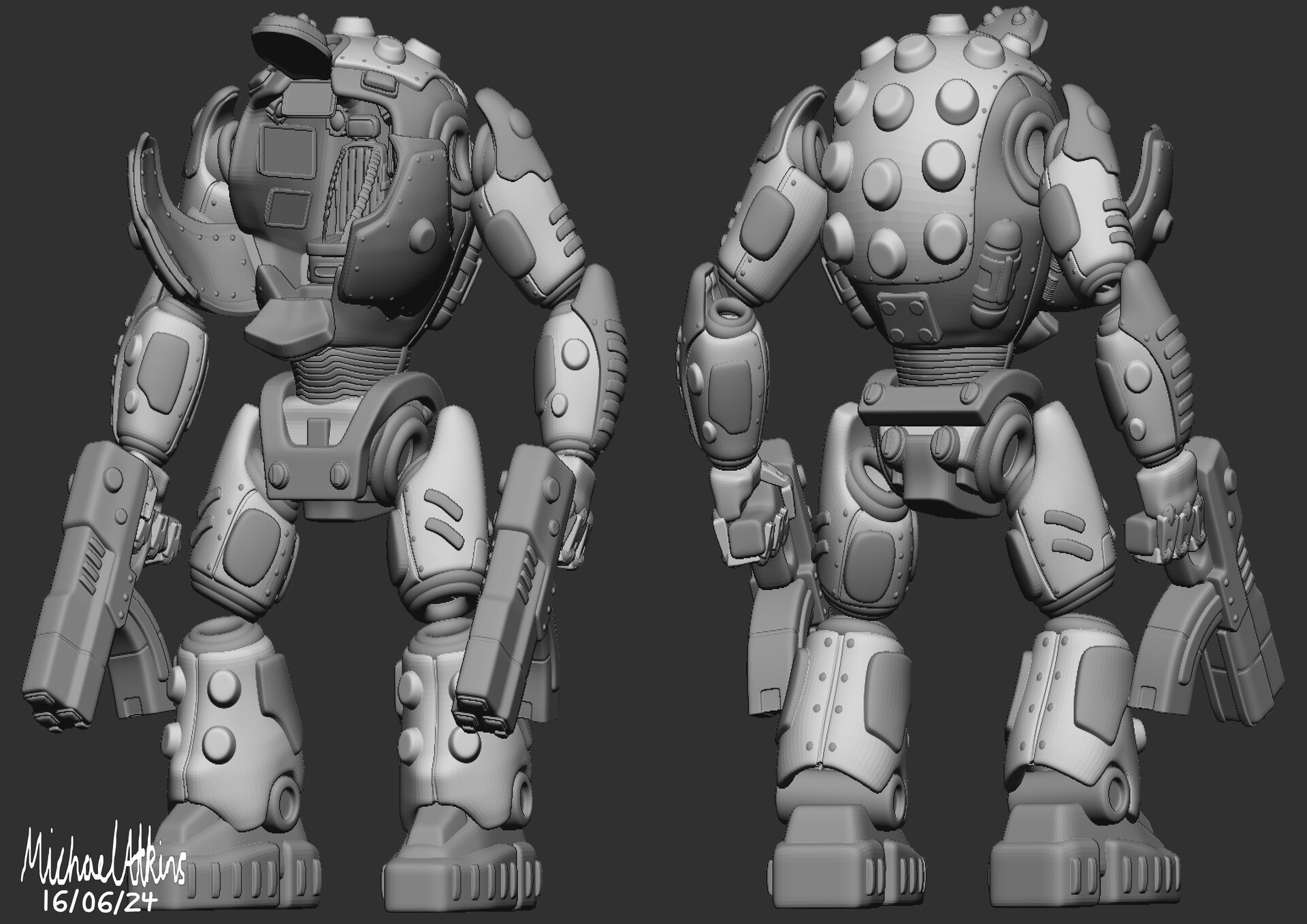 ArtStation - Michael Atkins 3D Futuristic Magnetic Suit Character Sheet ...