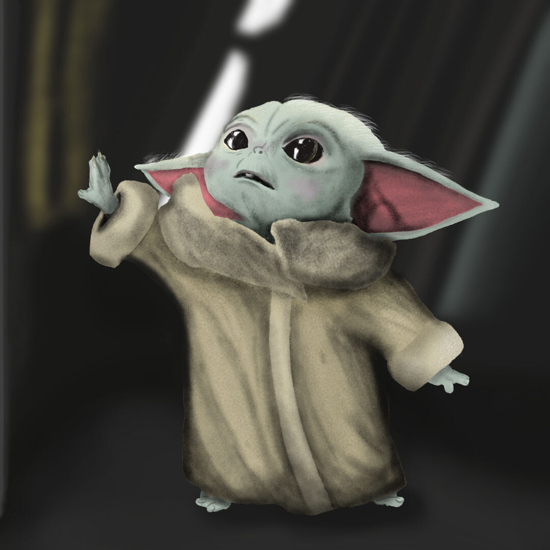 ArtStation - Grogu/ Din Djarin Mando Star Wars Fan Art