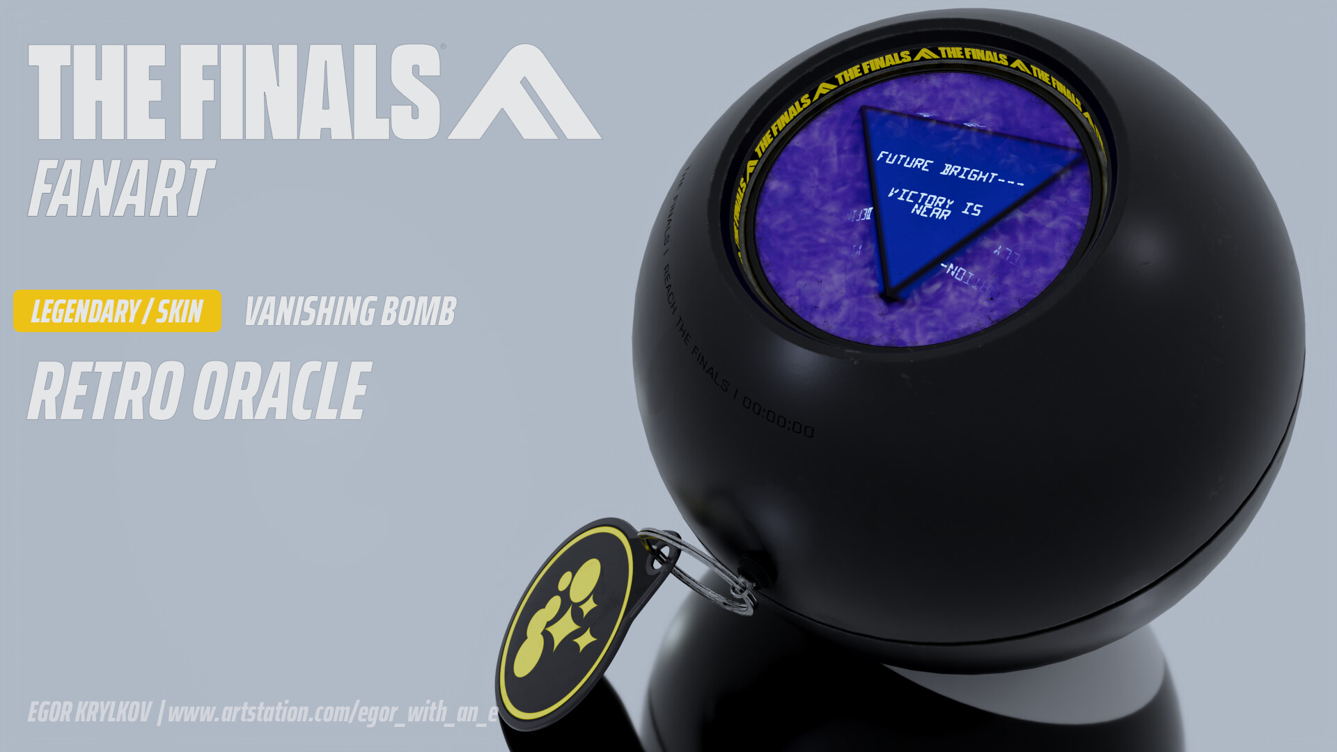 ArtStation - RETRO ORACLE | THE FINALS Vanishing Bomb Skin Fanart