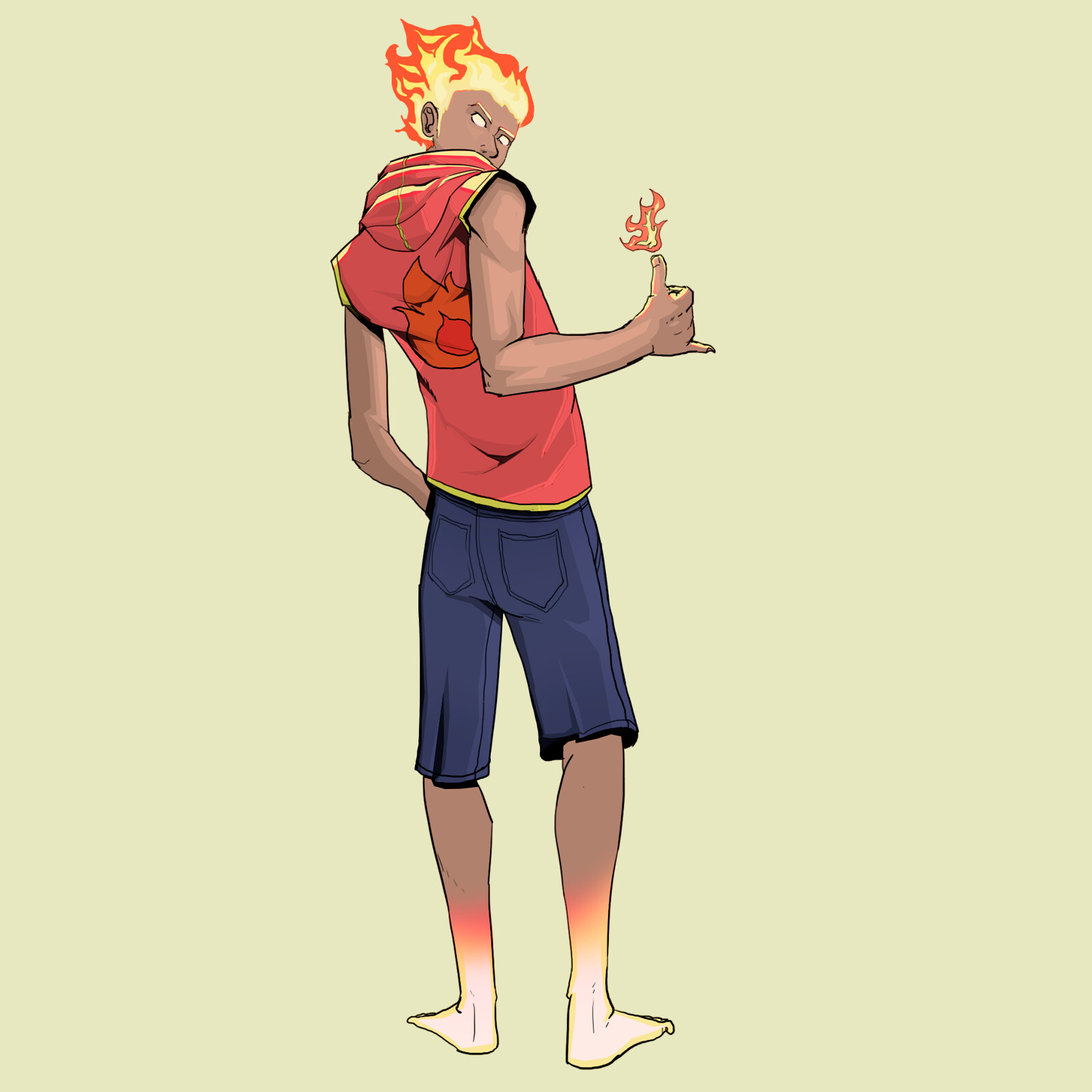 ArtStation - Fire Boy The Sun Son Character Designer