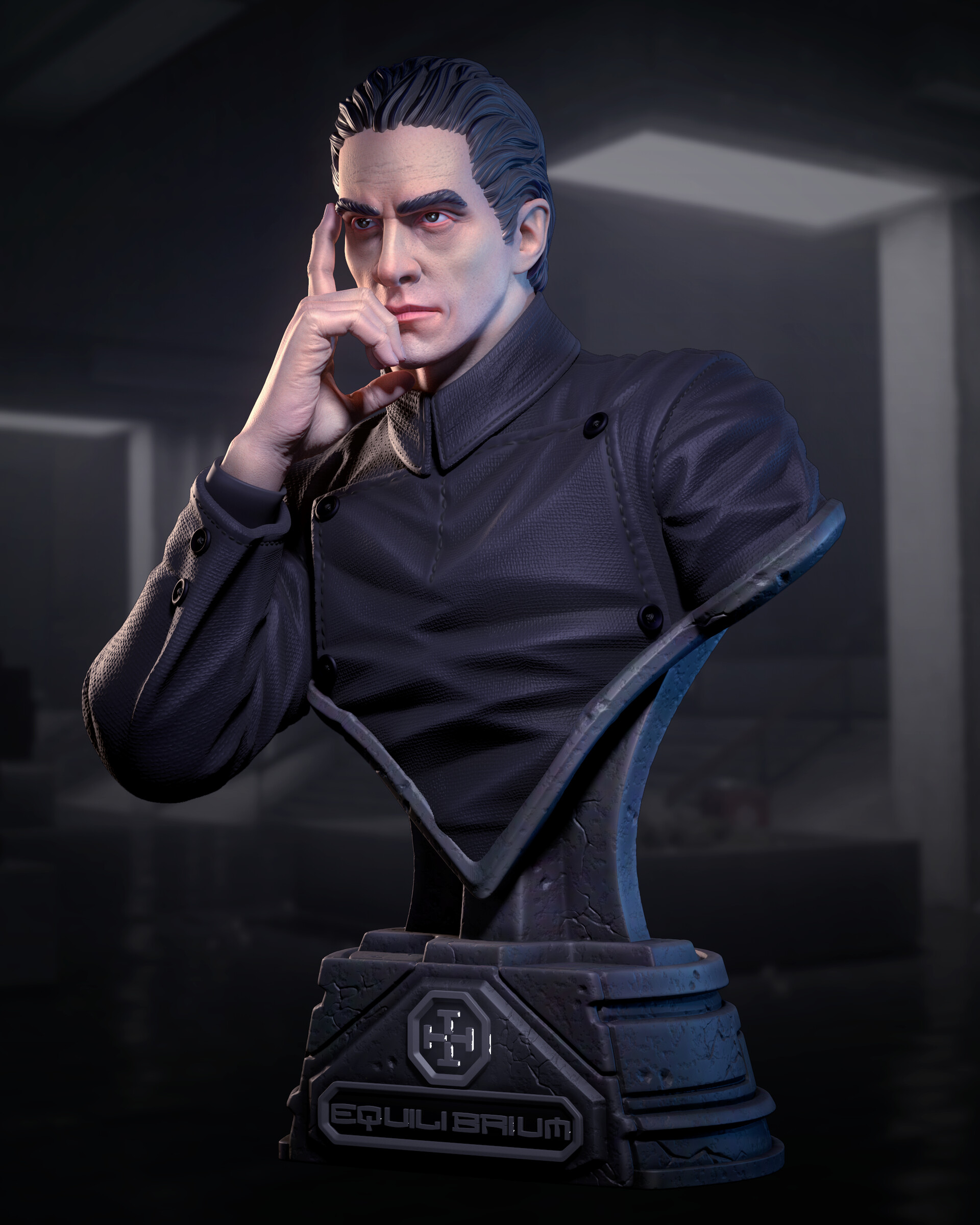 ArtStation - Equilibrium - Christian Bale bust for 3d printing 3D print model