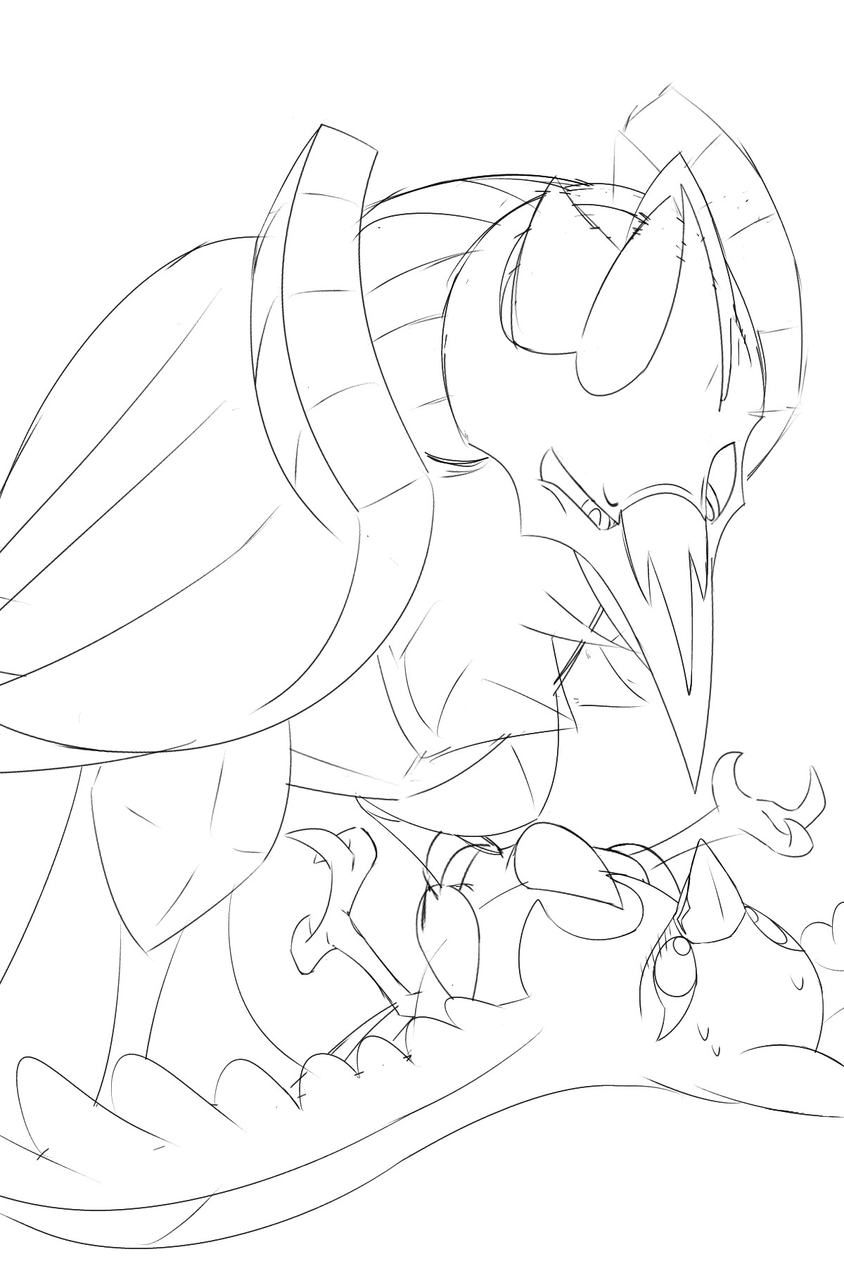 pokemon fletchinder coloring pages