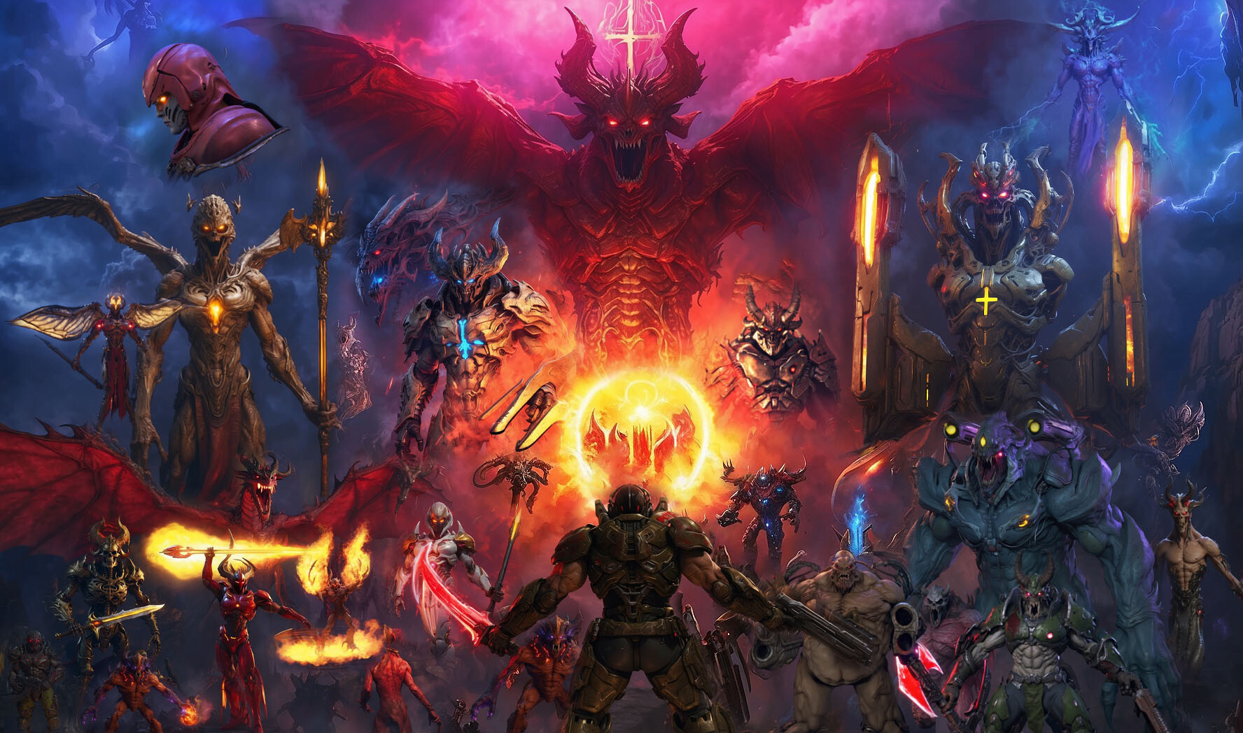 ArtStation - doom Nate Welch demons