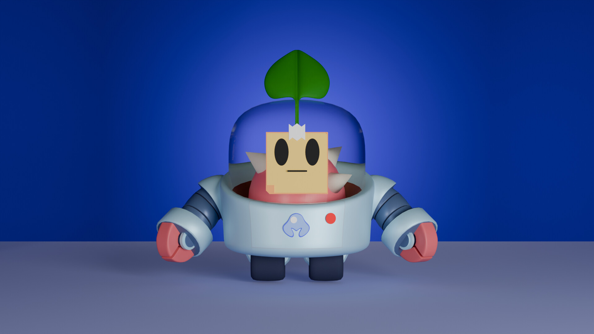 ArtStation - 3D model of Sprout from BrawlStars (Supercell's game)