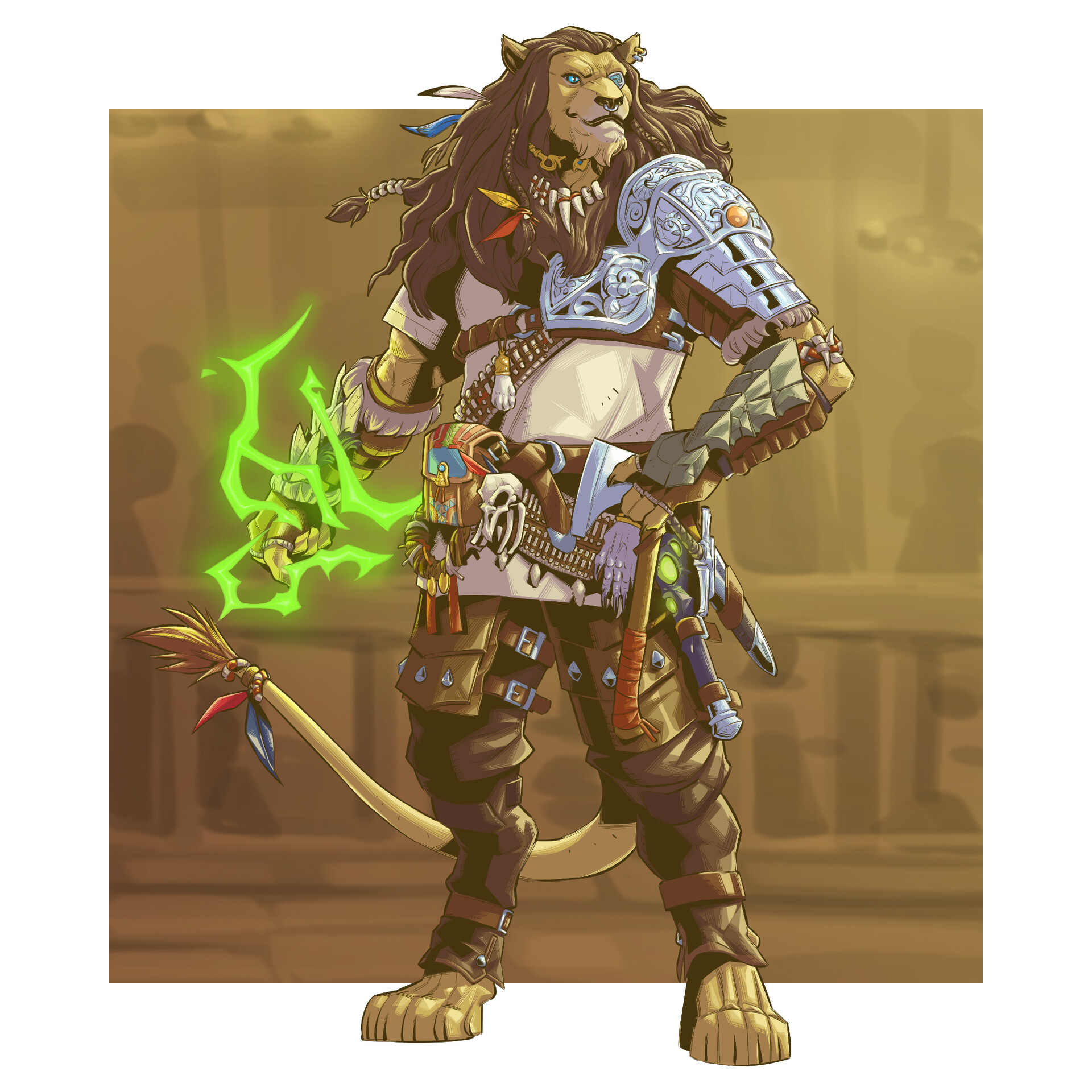 ArtStation - Leonin Warlock