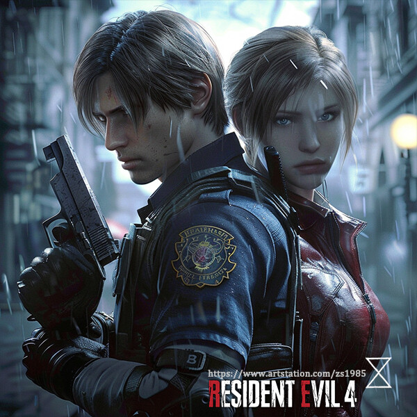 ArtStation - Resident Evil.BIOHAZARD-生化危机-4-粉丝艺术图-FAN ART-by (ruoxin ...