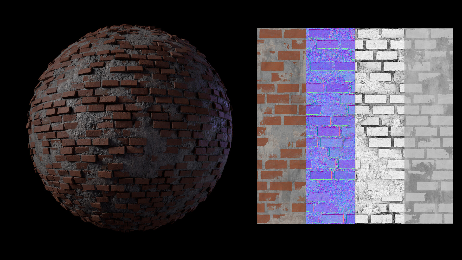서승원 - Brick textures made with Substance 3D designer