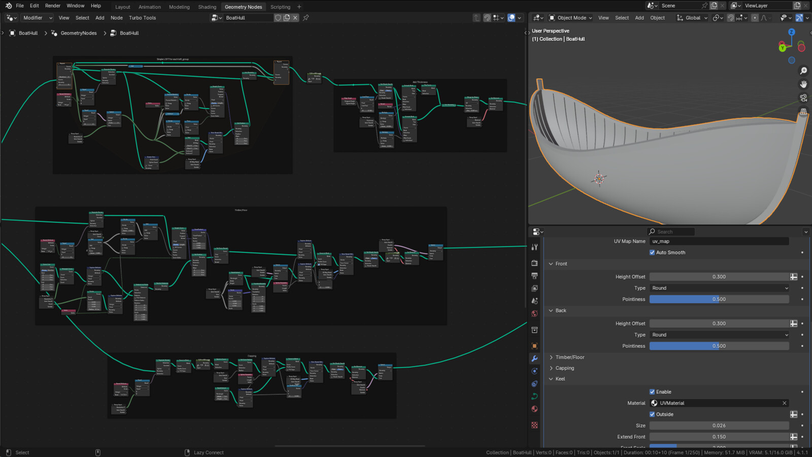3D Tudor - 3D Tudor Blender Boat Geometry Node - Build Any Boat in Seconds