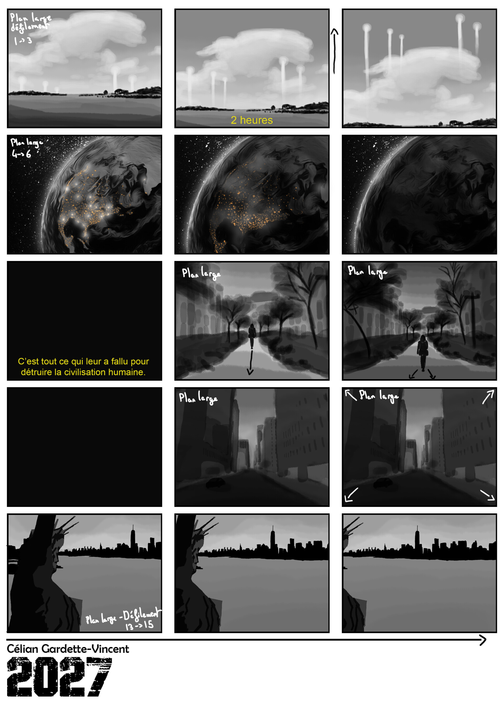 ArtStation - Fictious Trailer - 2027 - Storyboard