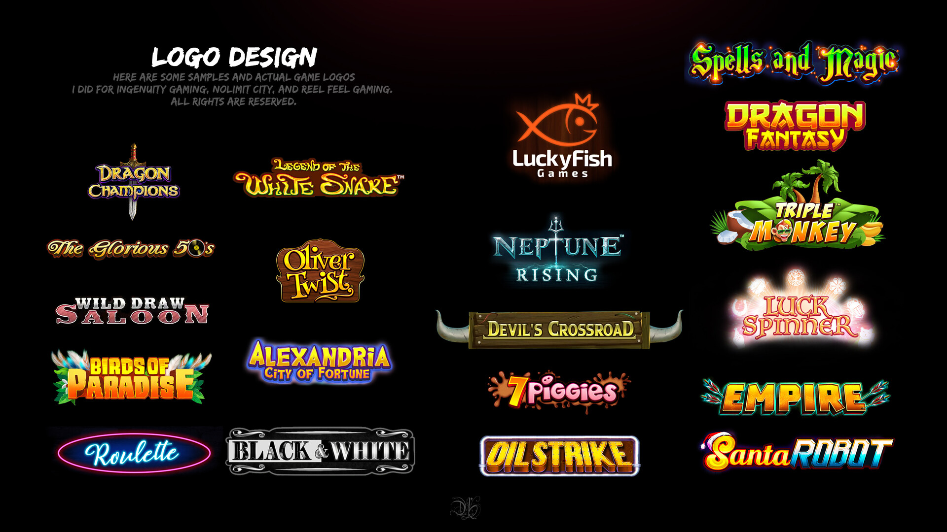 ArtStation - Logo Design- iGaming