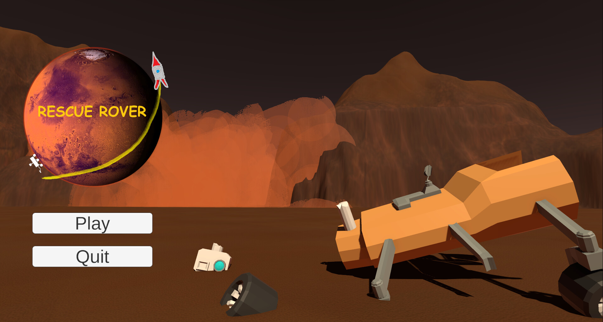 ArtStation - Rescue Rover | Mars exploration game