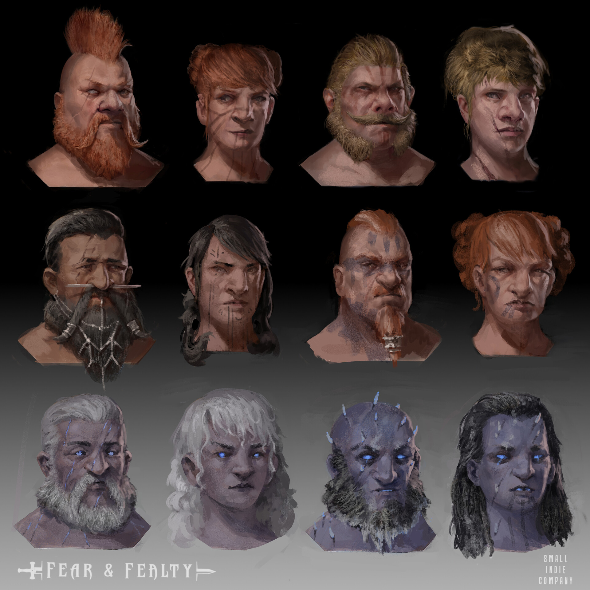 ArtStation - Dwarven Race Player & NPCs - Fear & Fealty