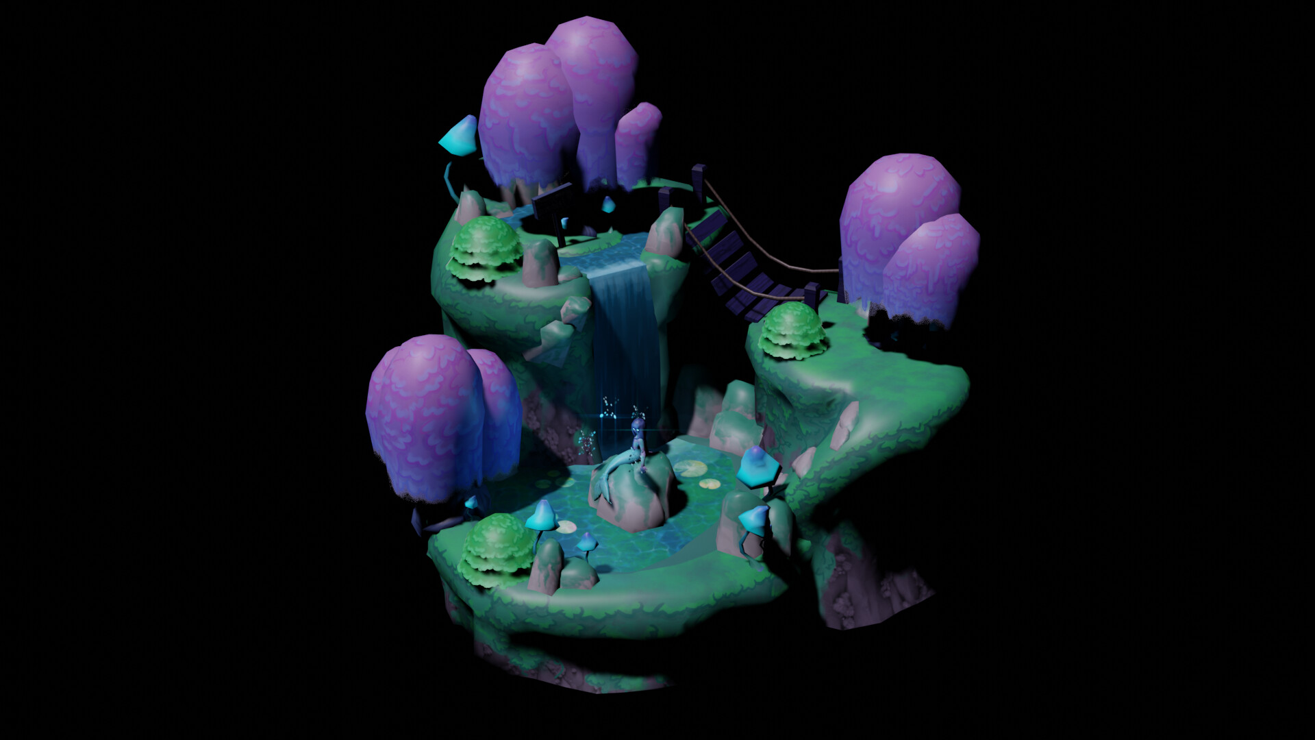 ArtStation - Mermaid Swamp Diorama