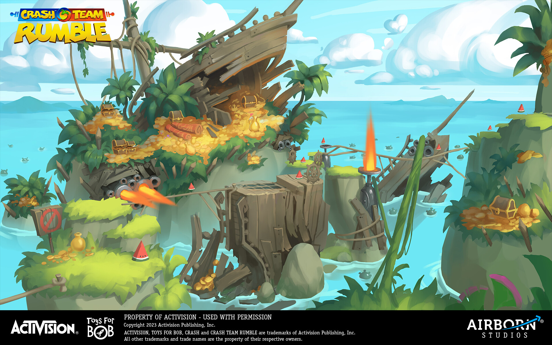 Airborn Studios - Crash Team Rumble - Tiki Towers Concepts