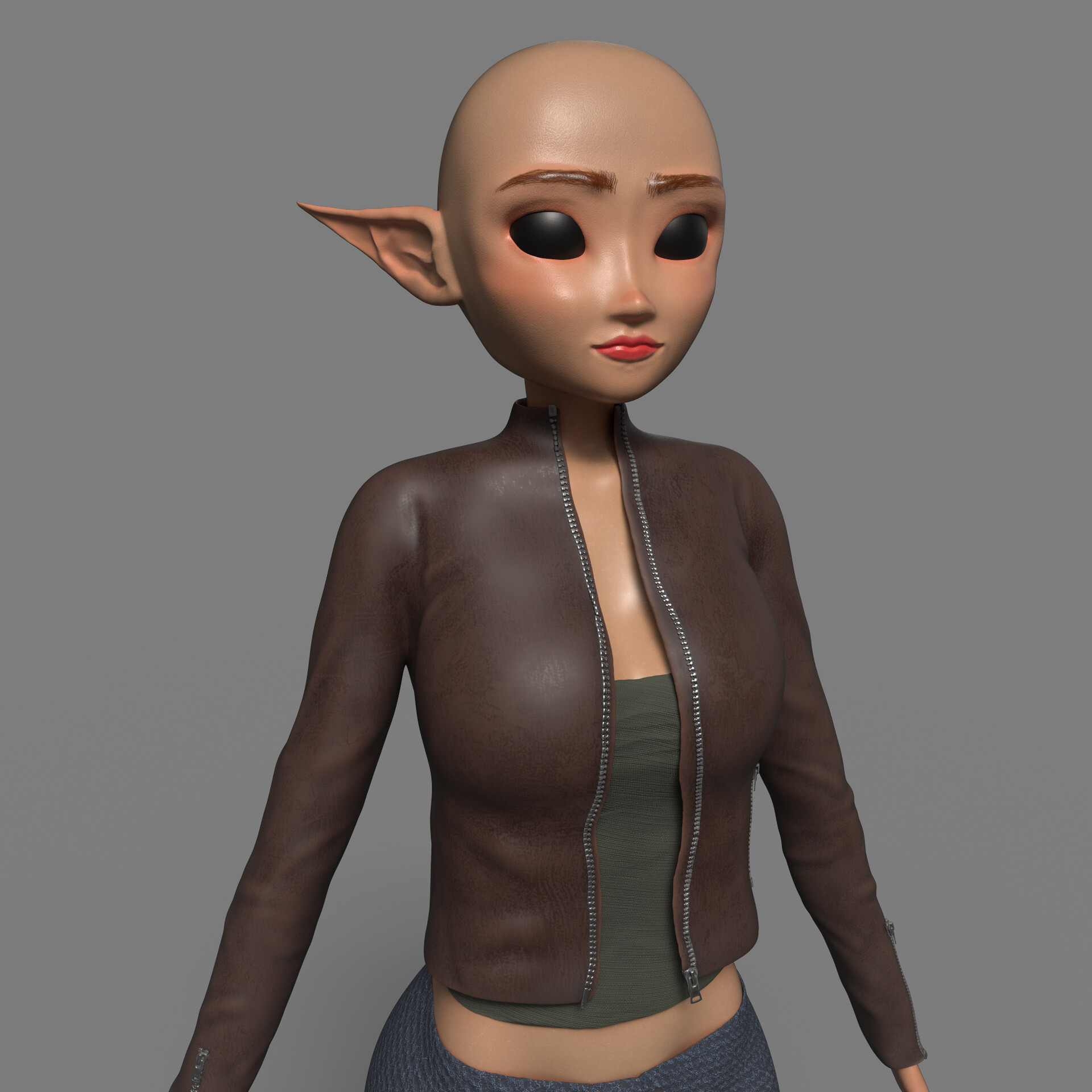 ArtStation - Cyberpunk Elf - WIP