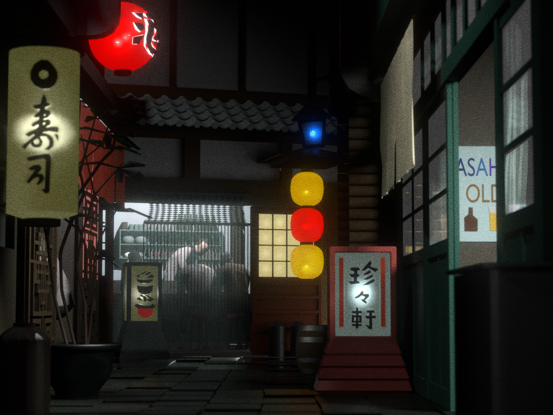 ArtStation - Film study of the movie '彼岸花' using Blender