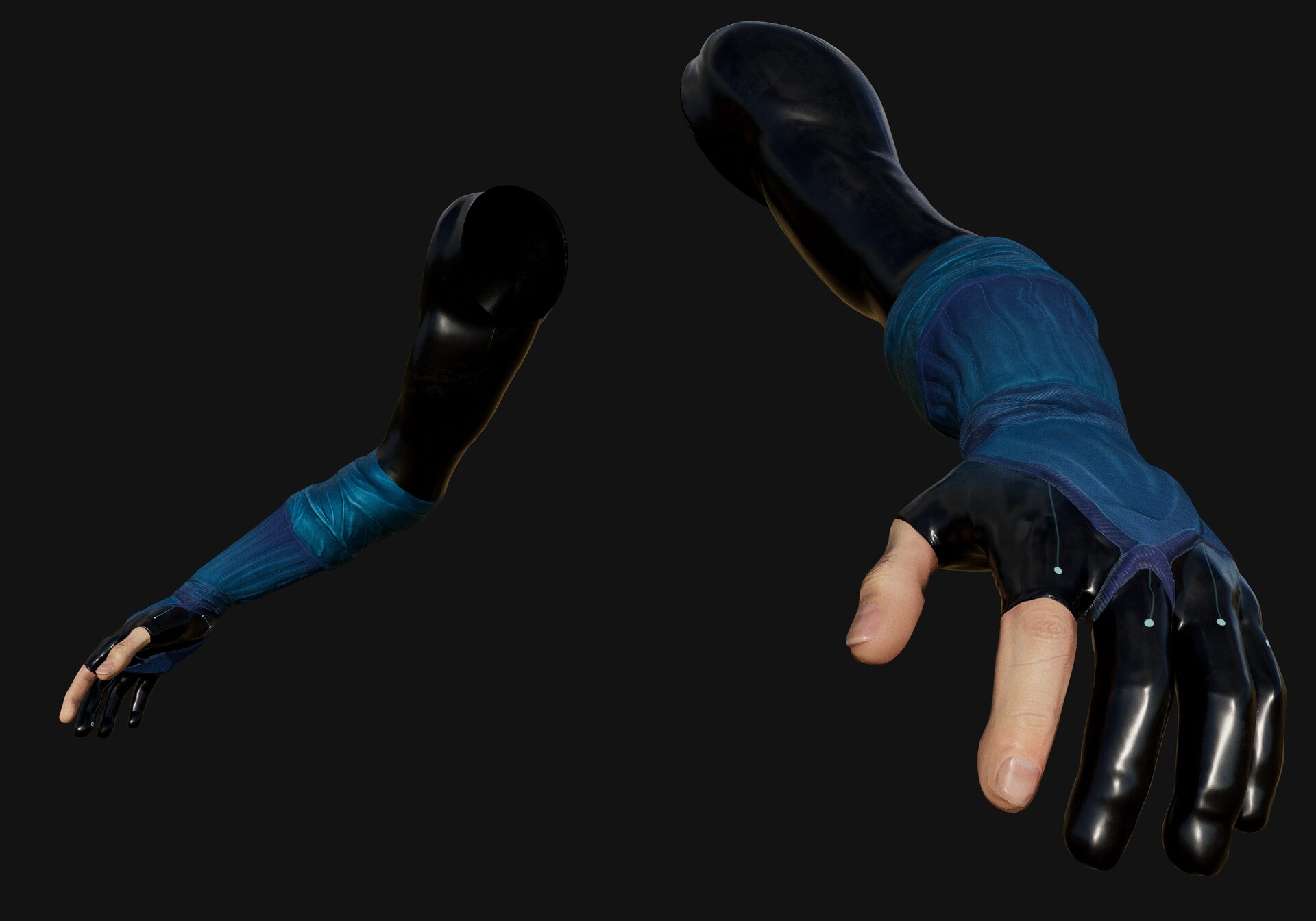 ArtStation - First person arms on a pre-existing base