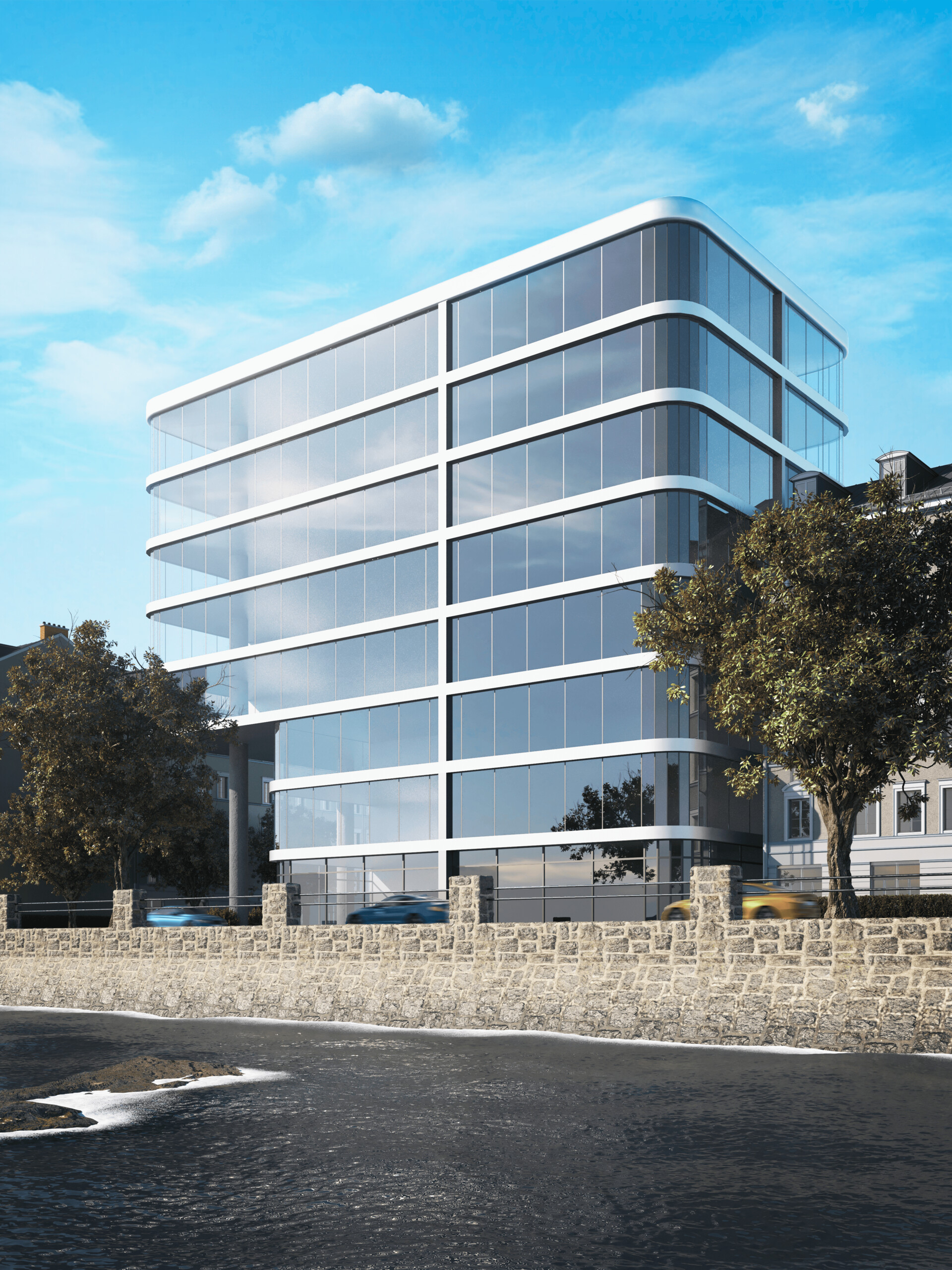 ArtStation - Office building near sea