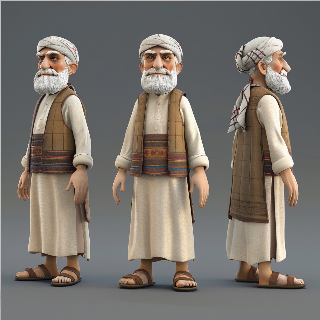 ArtStation - old Arabic man animation