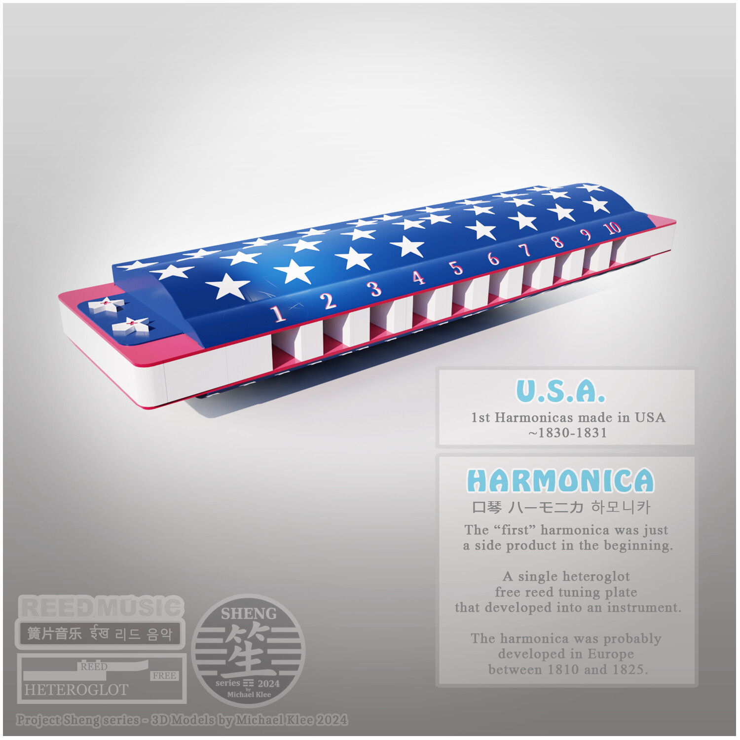 Michael Klee - Reed Music Instruments 簧片音乐 - Harmonica - made in USA ...