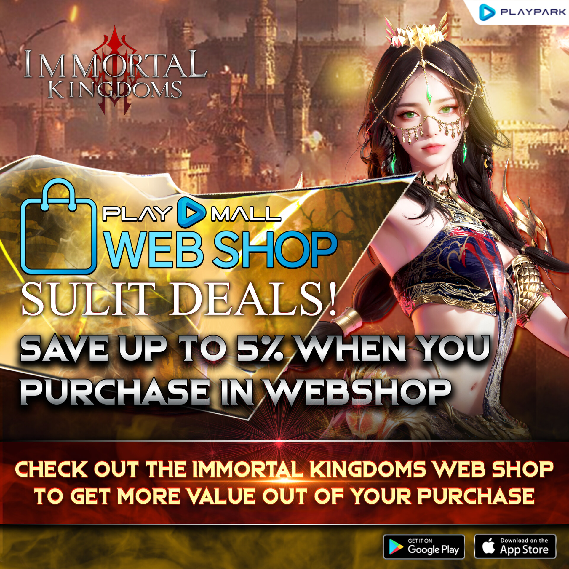 ArtStation - Immortal Kingdoms. Playmall Webshop Promotion June 2024