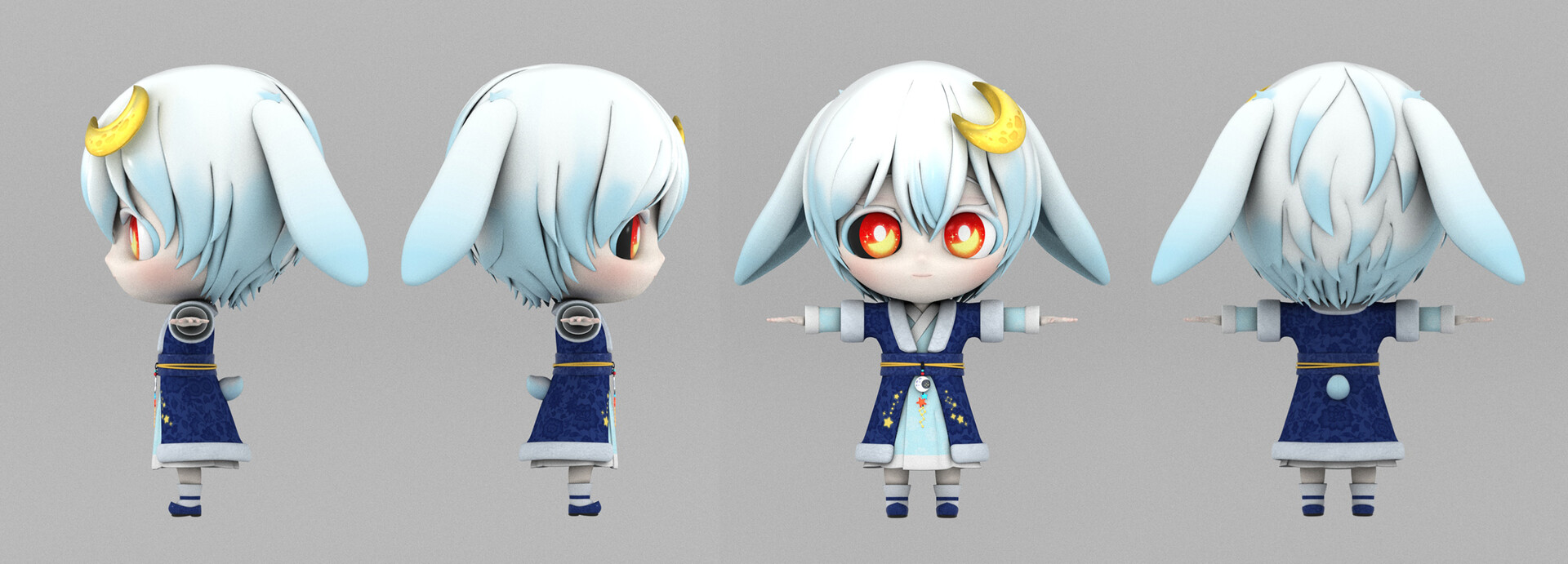 ArtStation - Moon rabbit 옥토끼