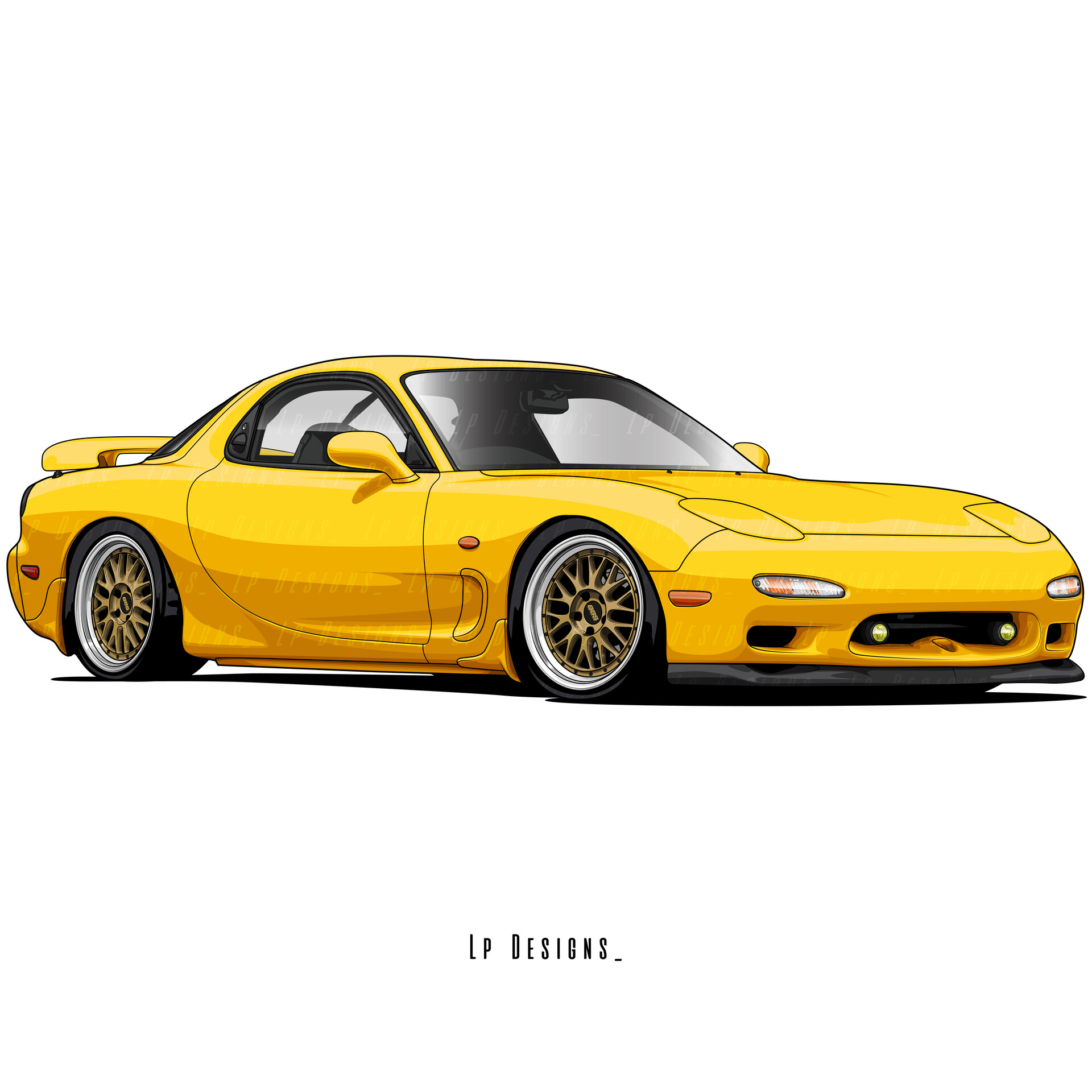 ArtStation - Mazda Rx-7 (Fd3s)