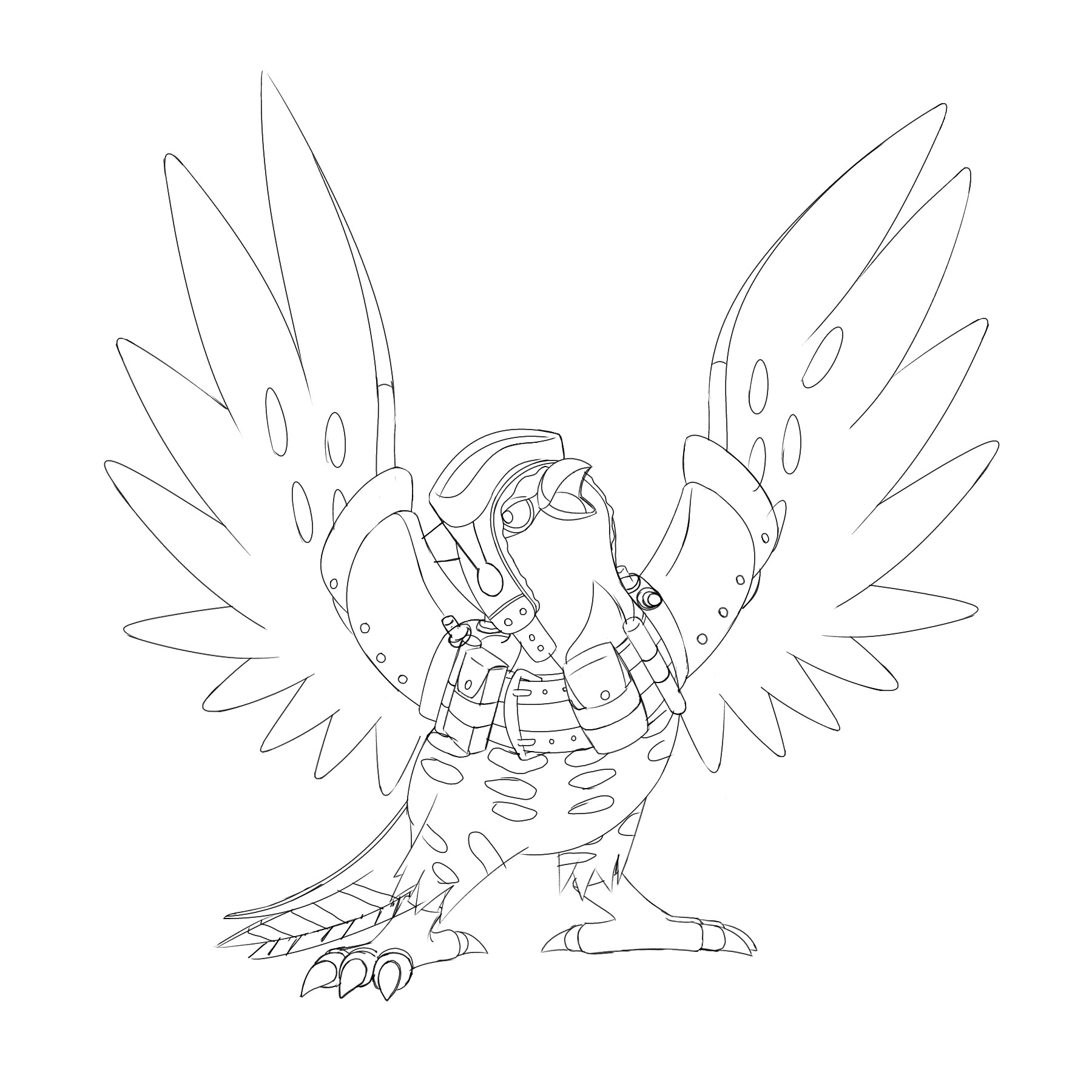 pokemon coloring pages talonflame pokemon