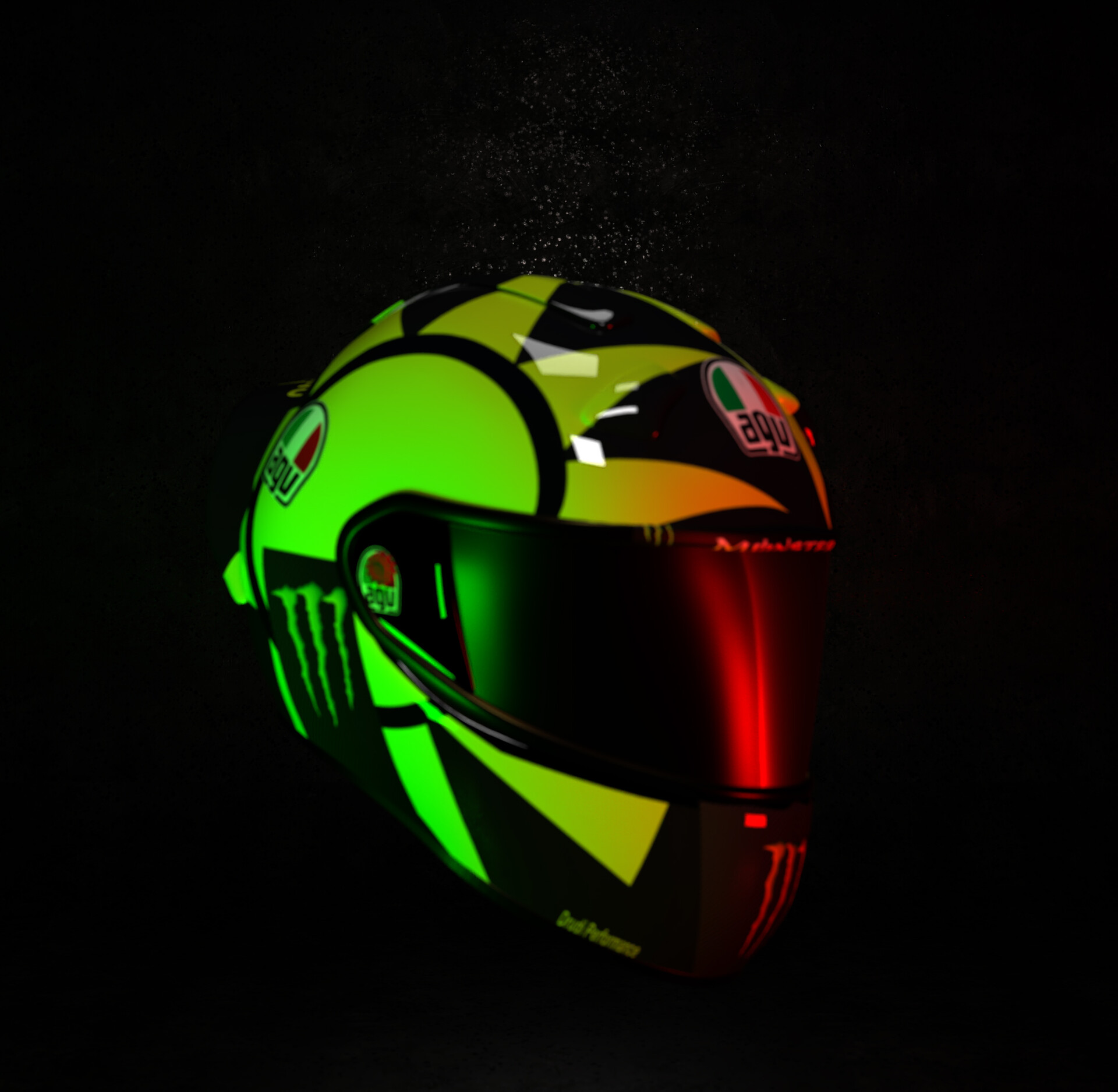 ArtStation - Valentino Rossi's Soleluna Helmet: A Design Icon