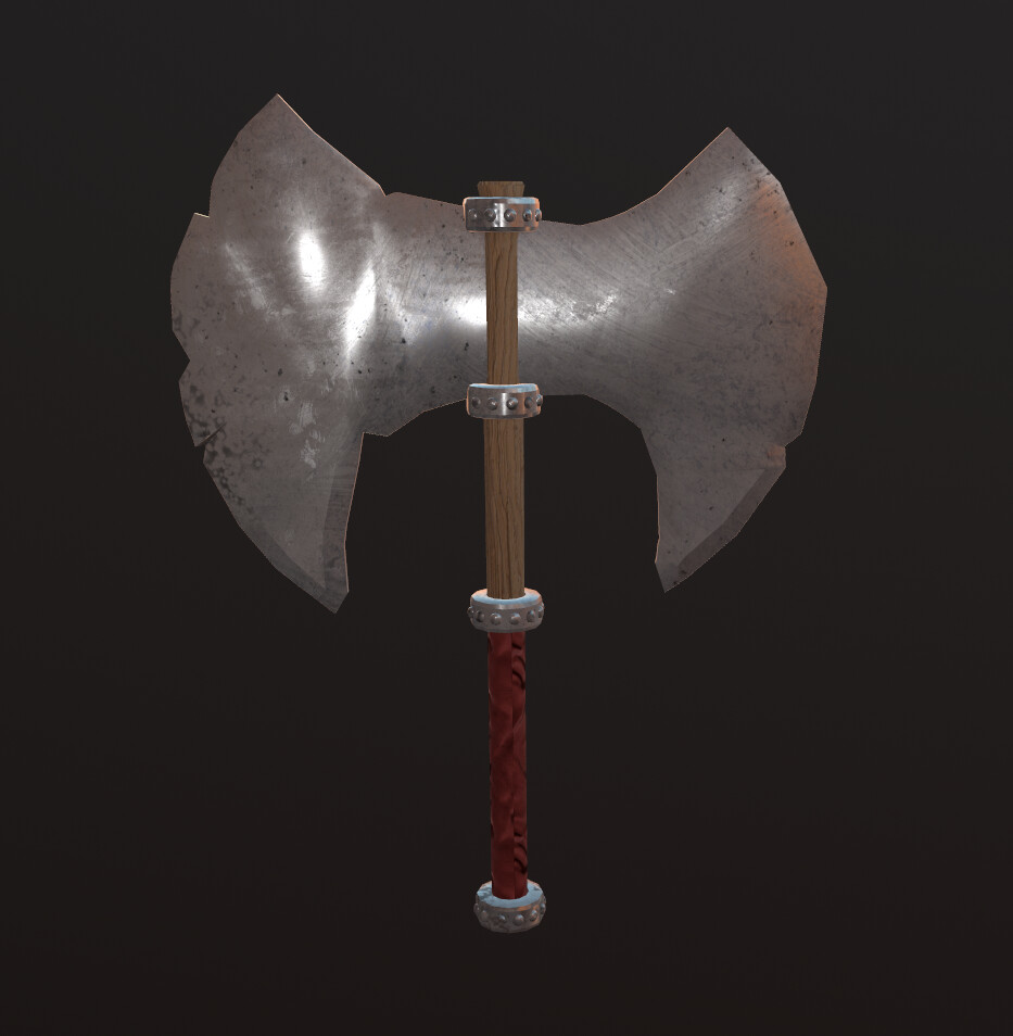 ArtStation - Axe Based on Medieval Weaponry