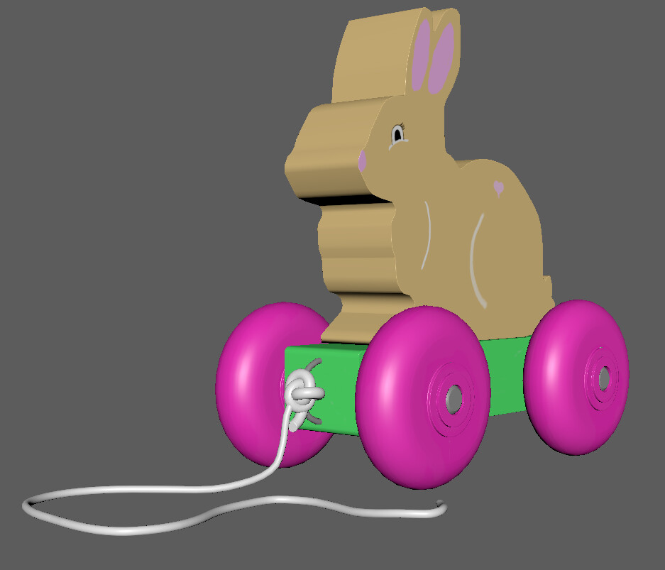ArtStation - Bunny Pull-Toy