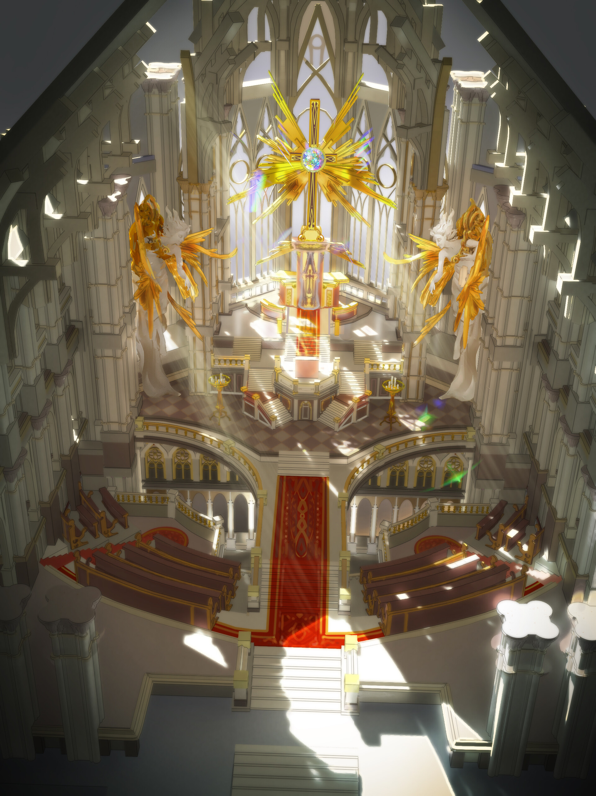 ArtStation - Church interior scene concept design