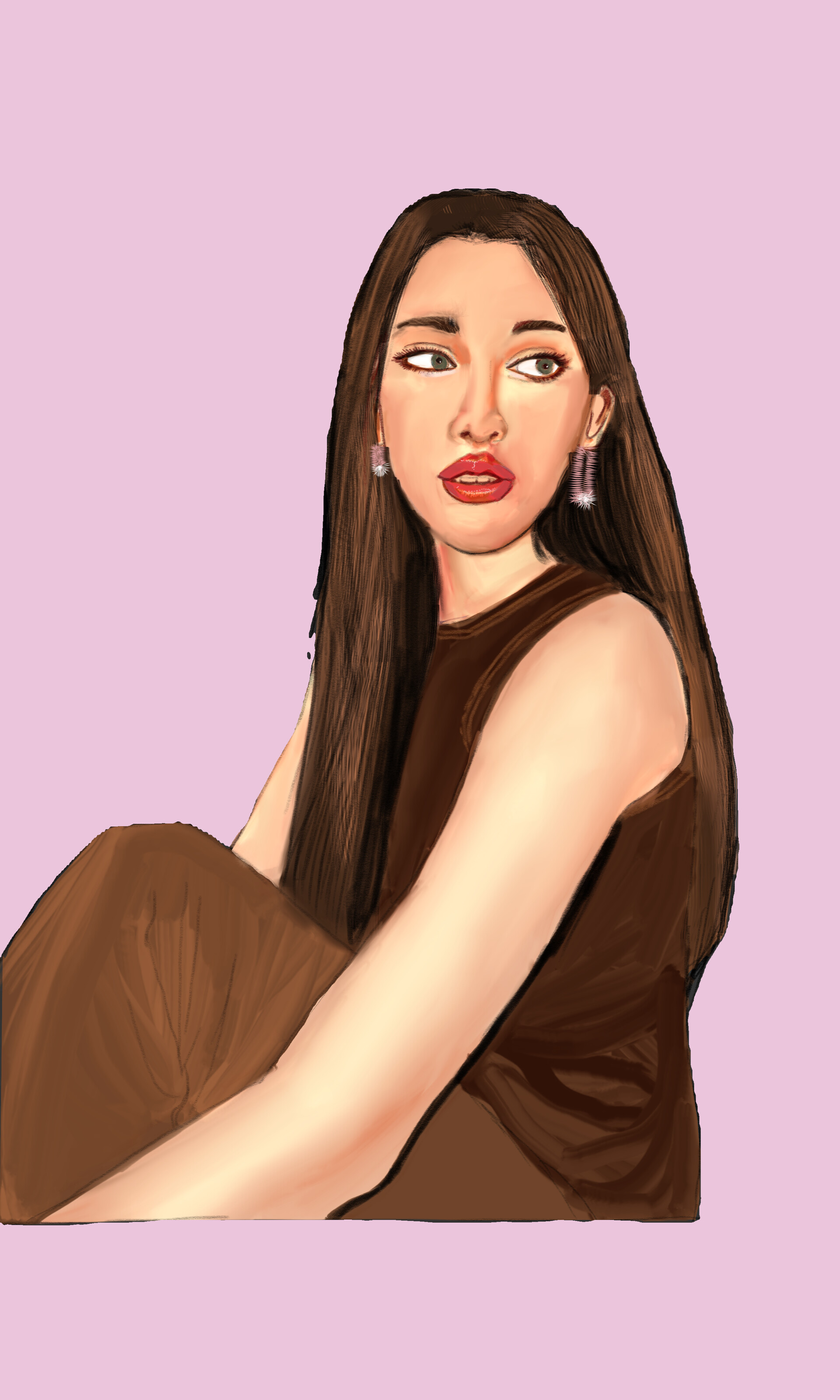 ArtStation - The waiting lady