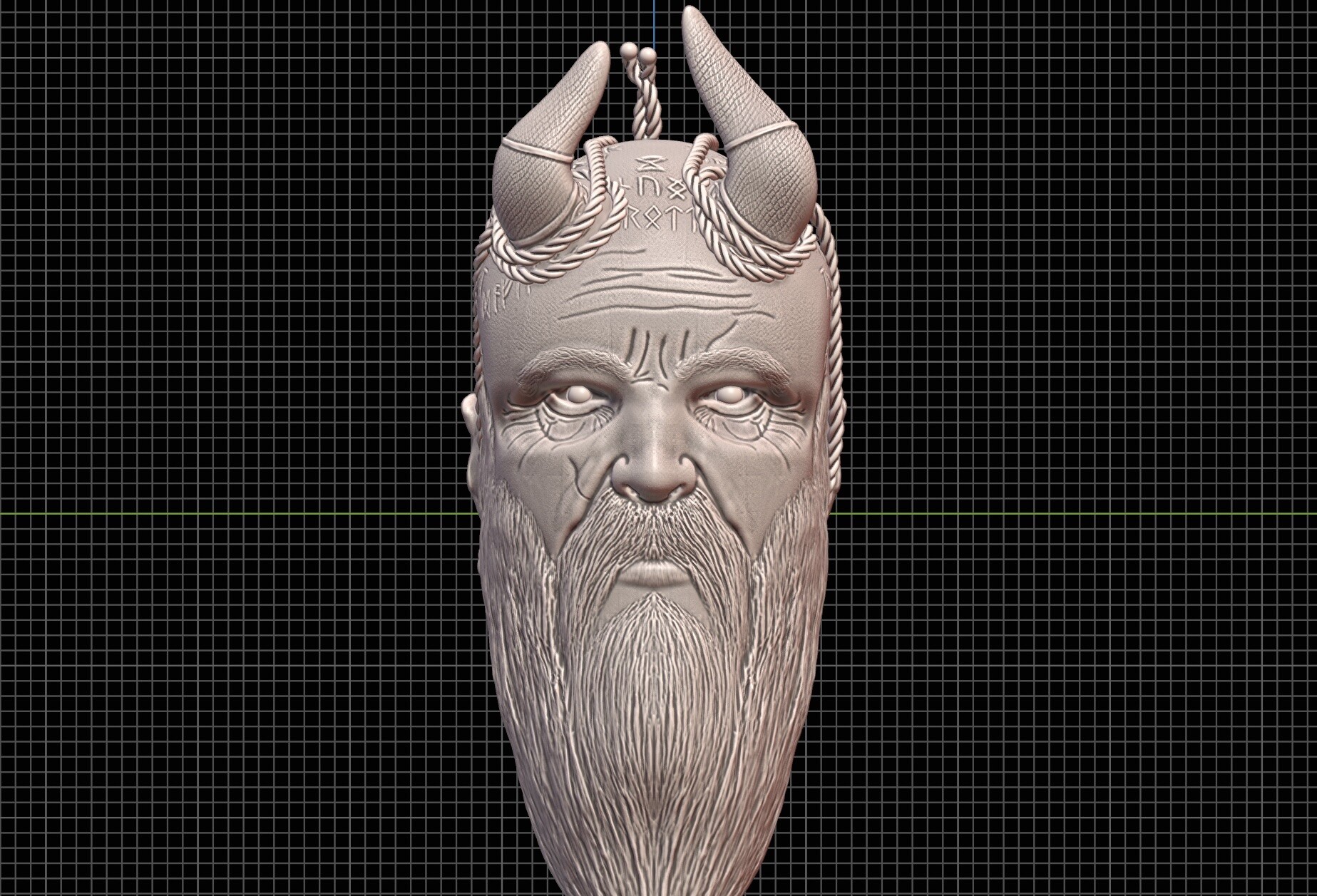 ArtStation - Mimir from God of war (digital sculpting)