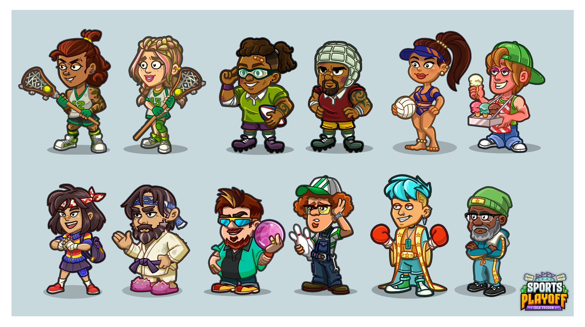 ArtStation - Idle Sports Tycoon Game - Mobile Game Assets