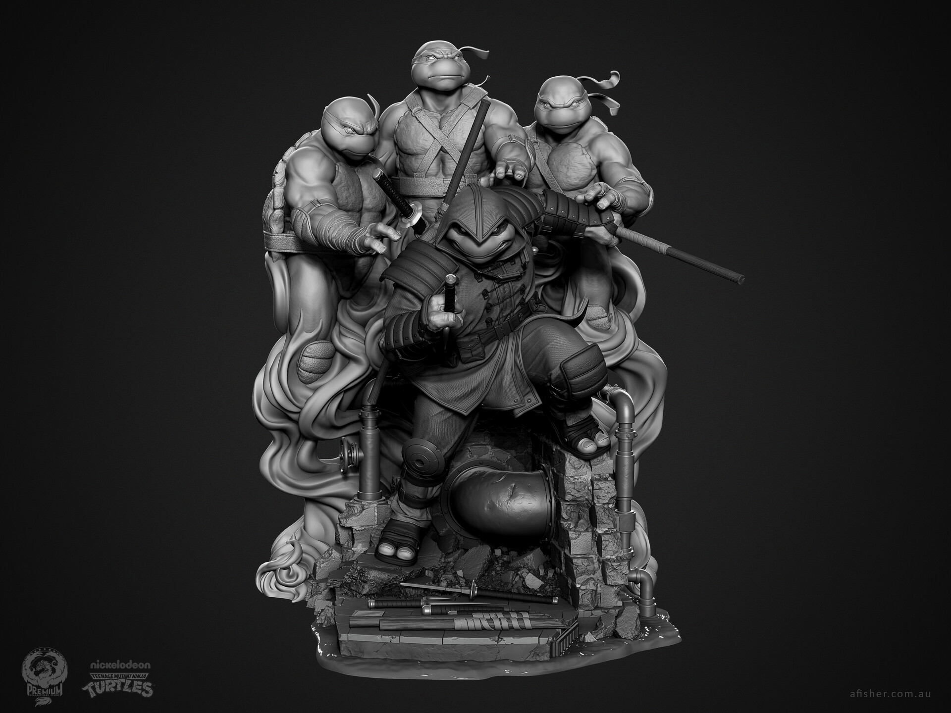 Adam Fisher - TMNT: The Last Ronin Statue Sculpt