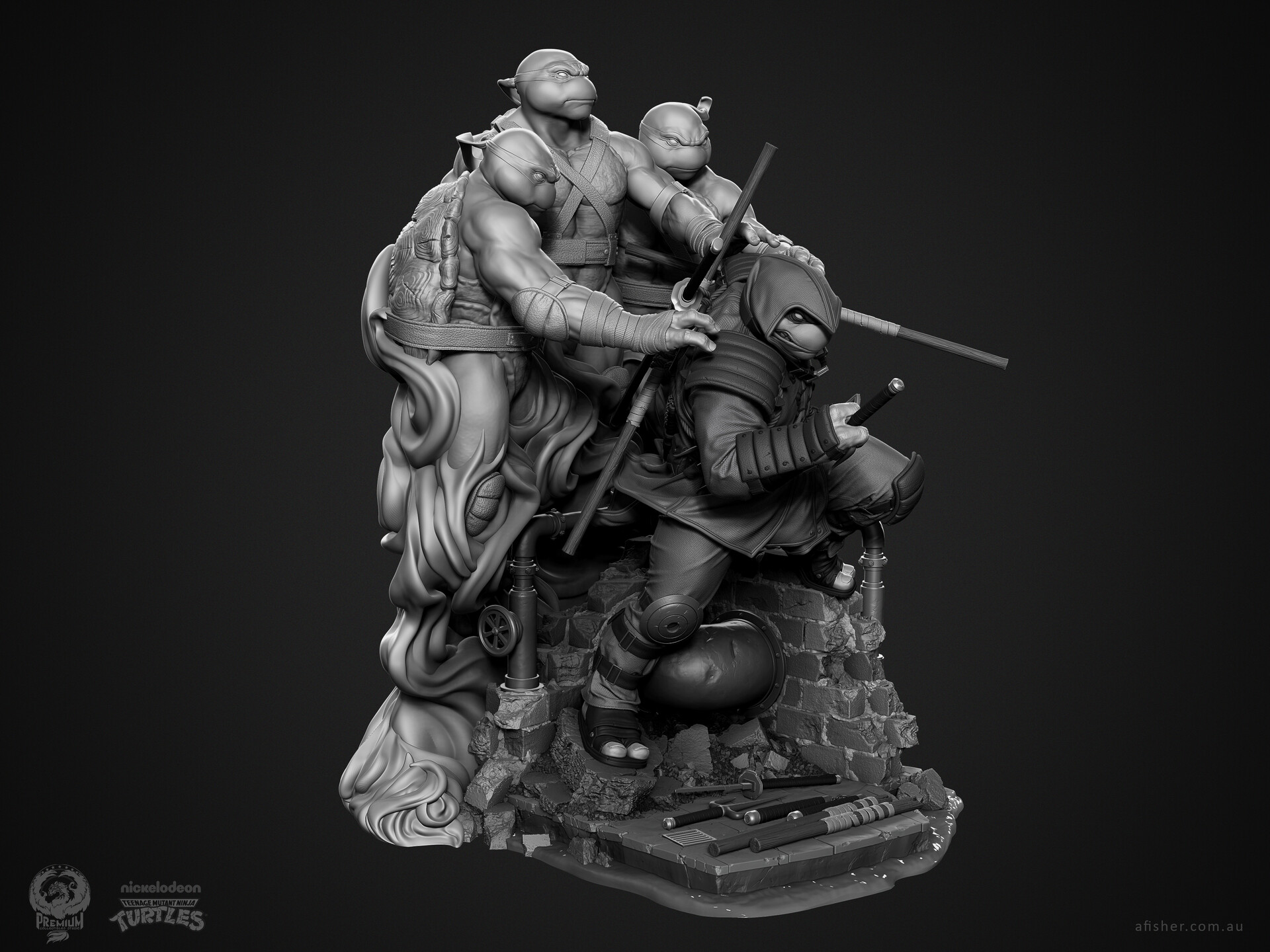 Adam Fisher - TMNT: The Last Ronin Statue Sculpt