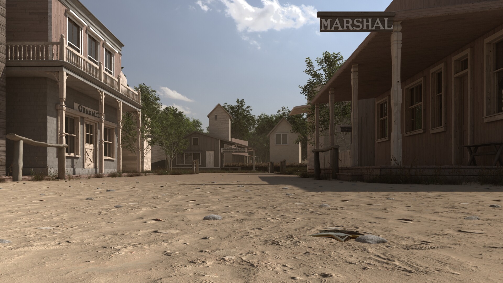 ArtStation - High Noon Street 1952