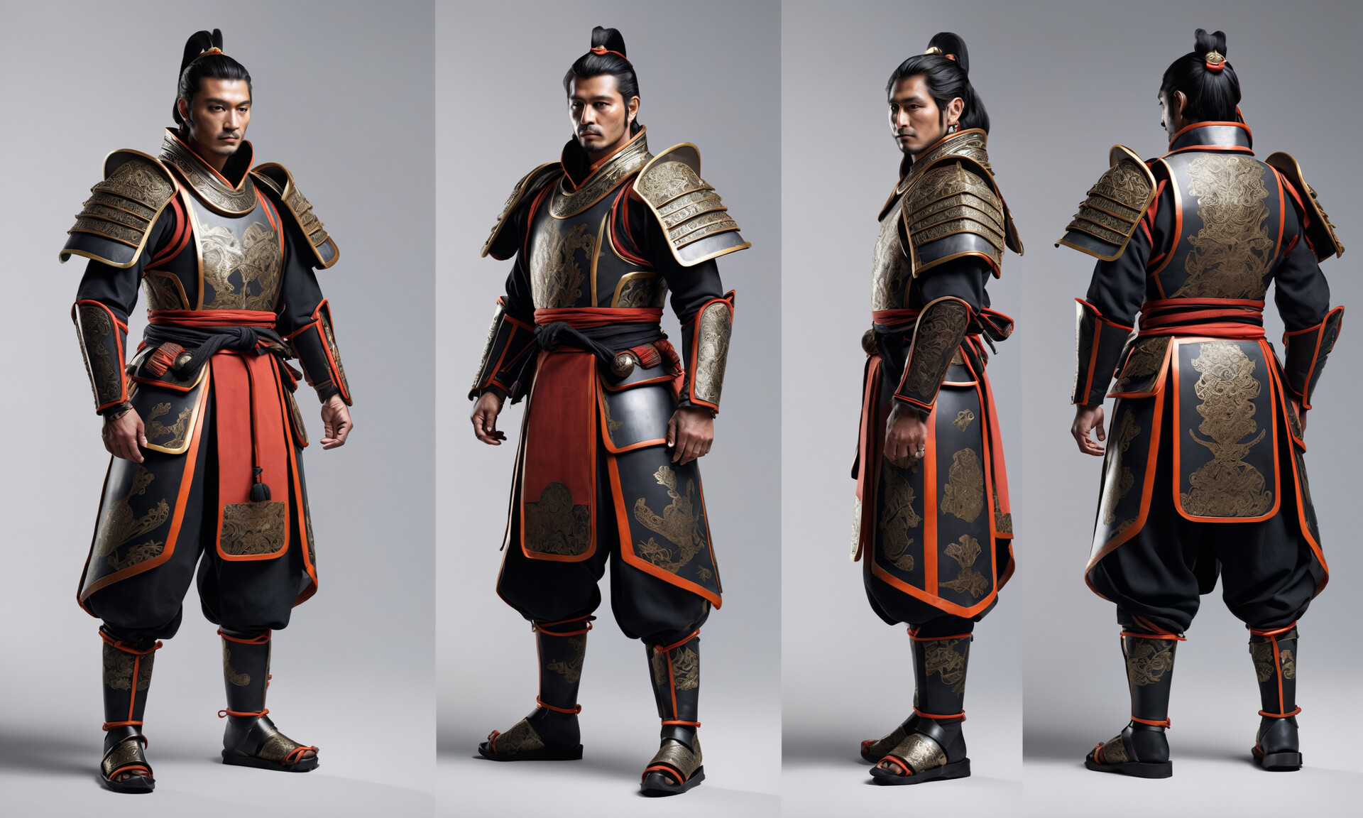 ArtStation - Samurai Character Sheet 03