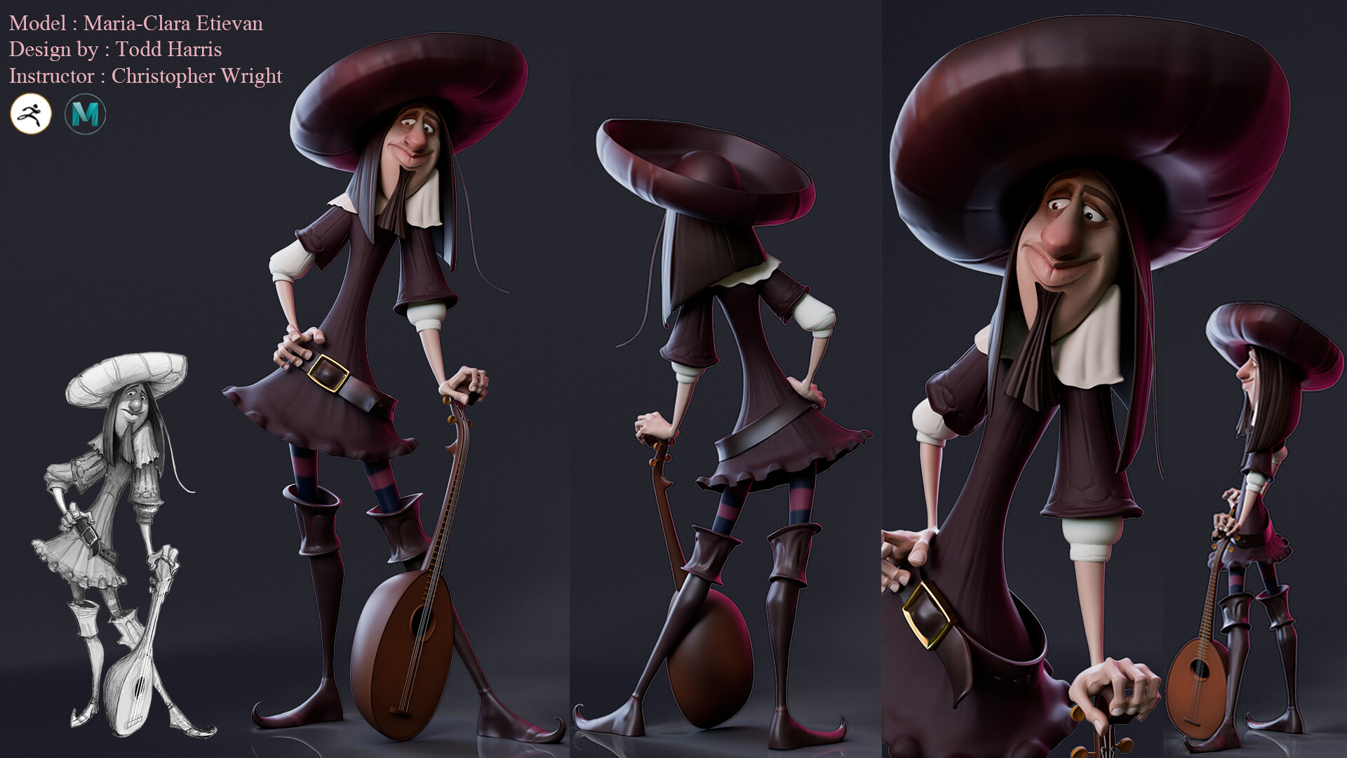 ArtStation - Mandolin player