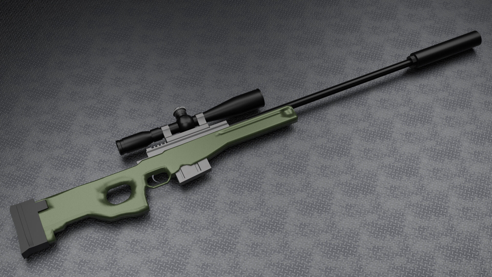 ArtStation - game Asset Sniper Model