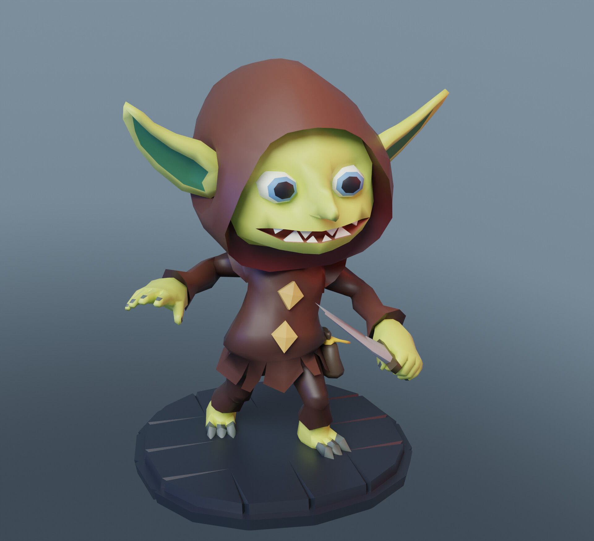 ArtStation - Low Poly Goblin Thief